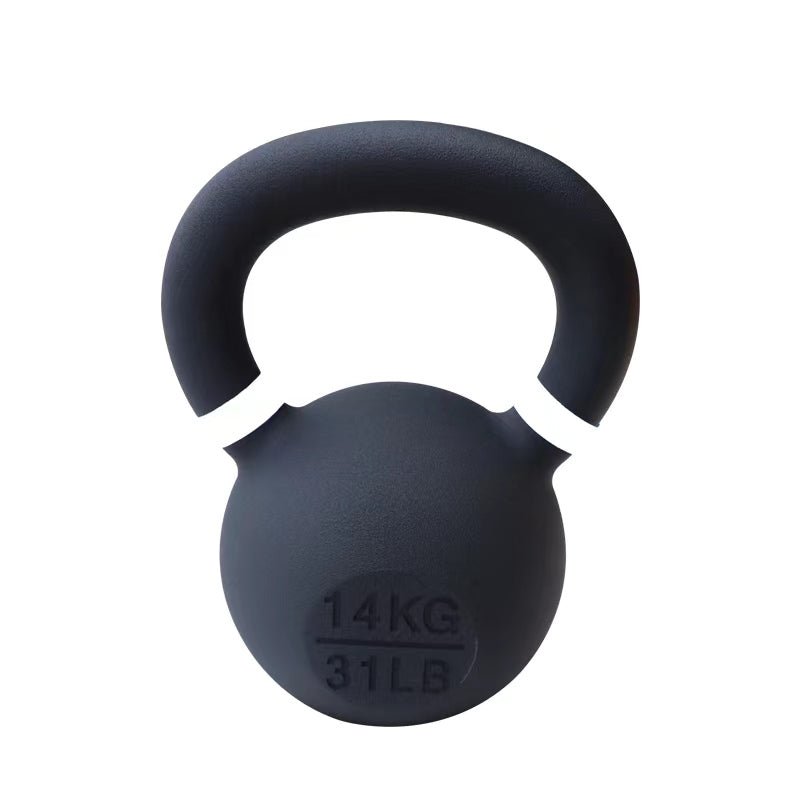 Pesa rusa Kettlebell de hierro fundido Fitness Tech Negro · El Corte Inglés