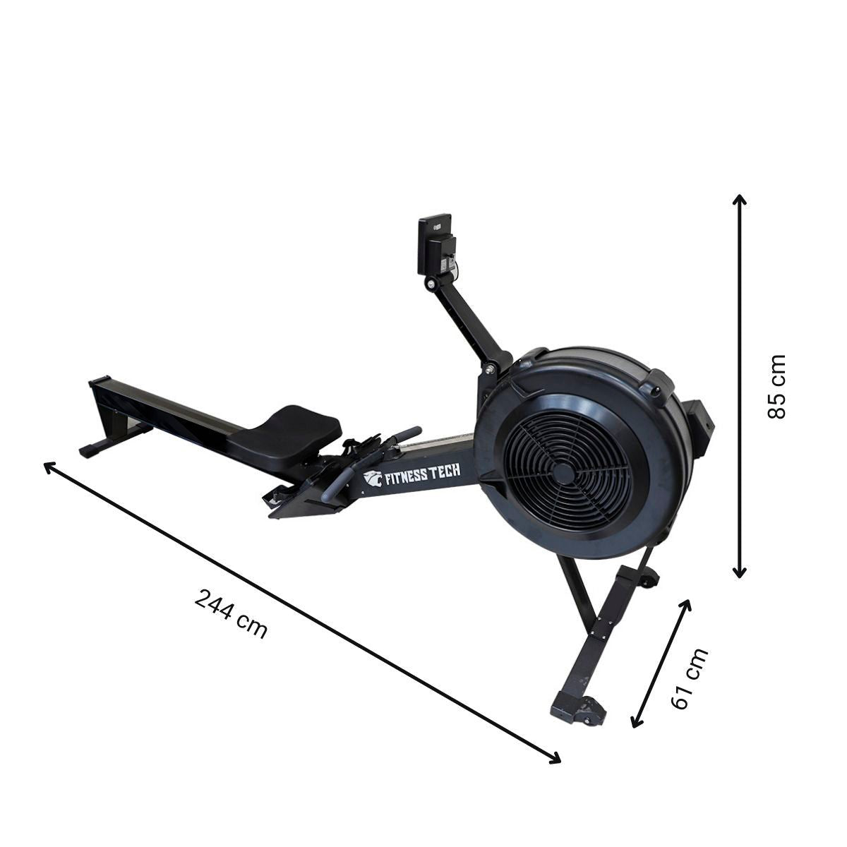 Remo de aire Plegable Profesional Air Rower Fitness Tech Negro · El ...