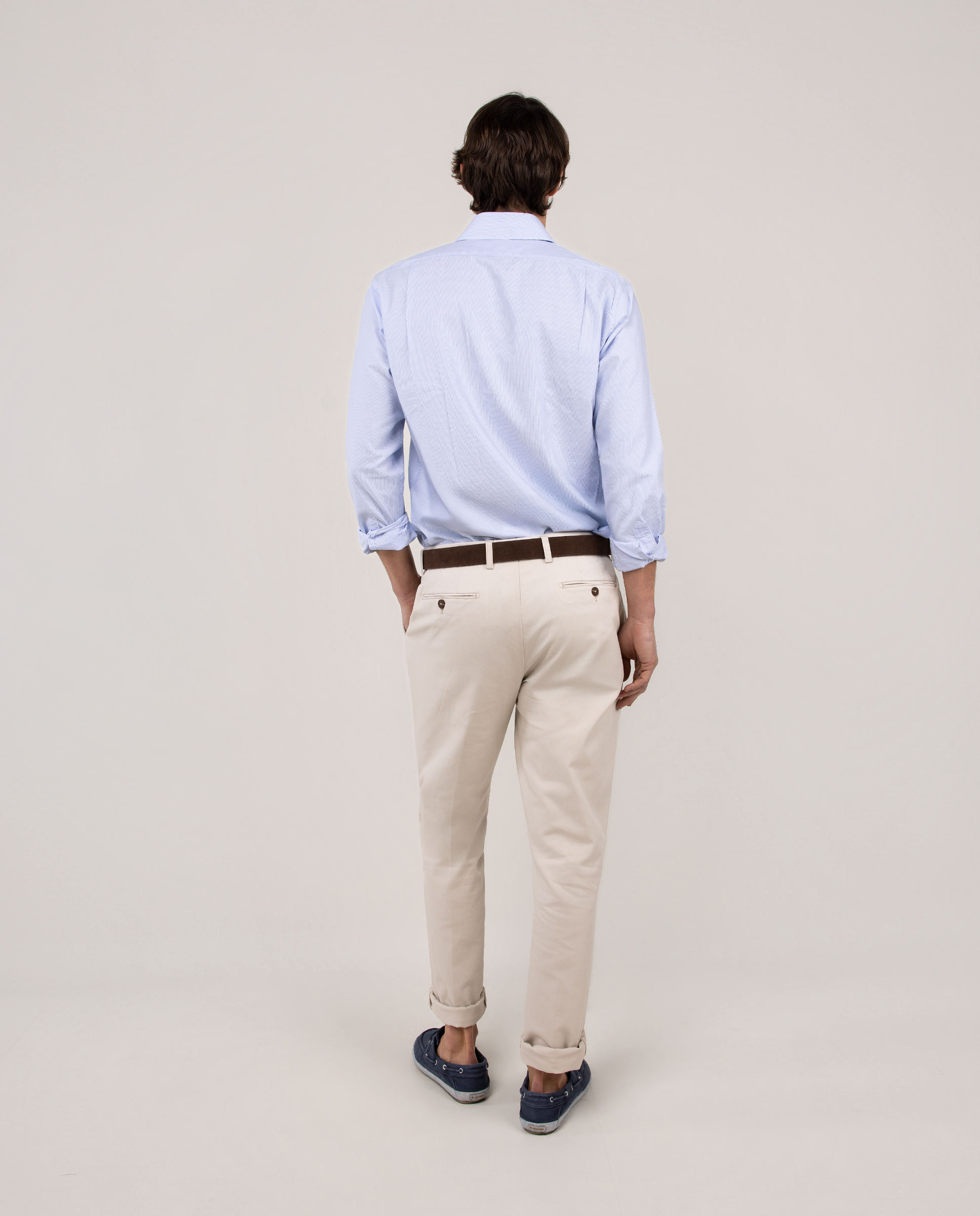 Camisa de vestir de hombre de mil rayas Azul celeste · El Corte Inglés