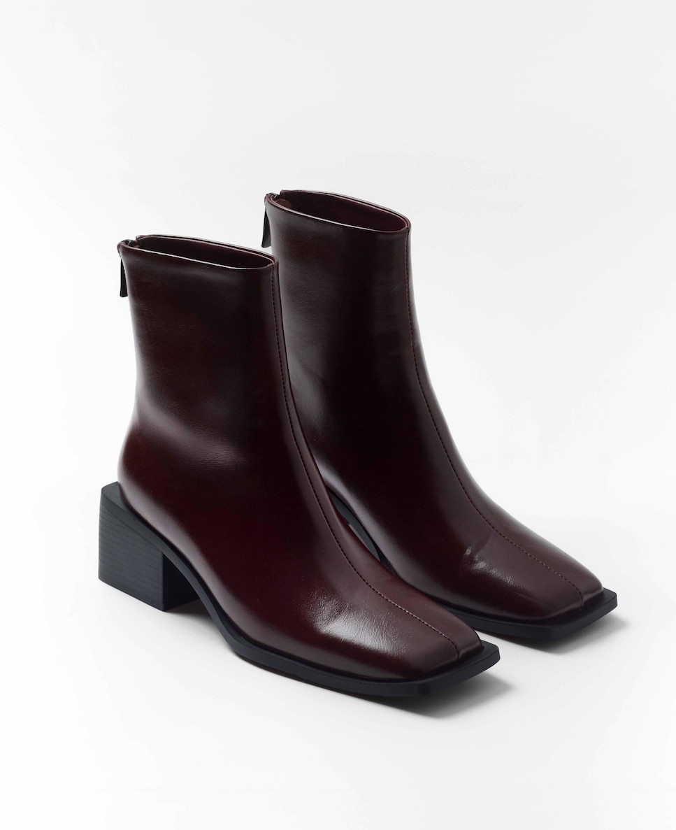 Botines de mujer de caña baja con punta cuadrada · Mim · El Corte Inglés