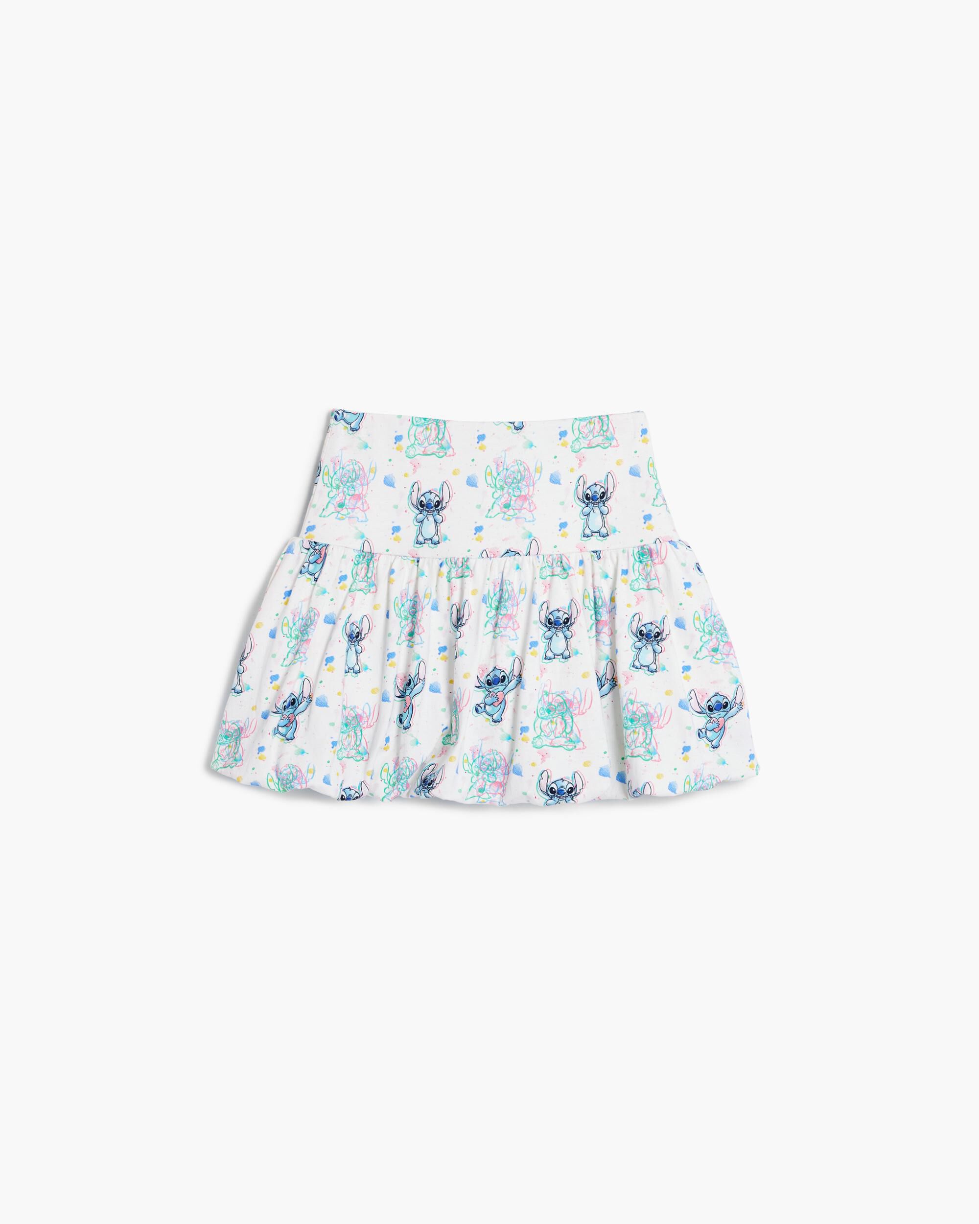 Falda de niña corta Stich™ Blanco Desigual · El Corte Inglés