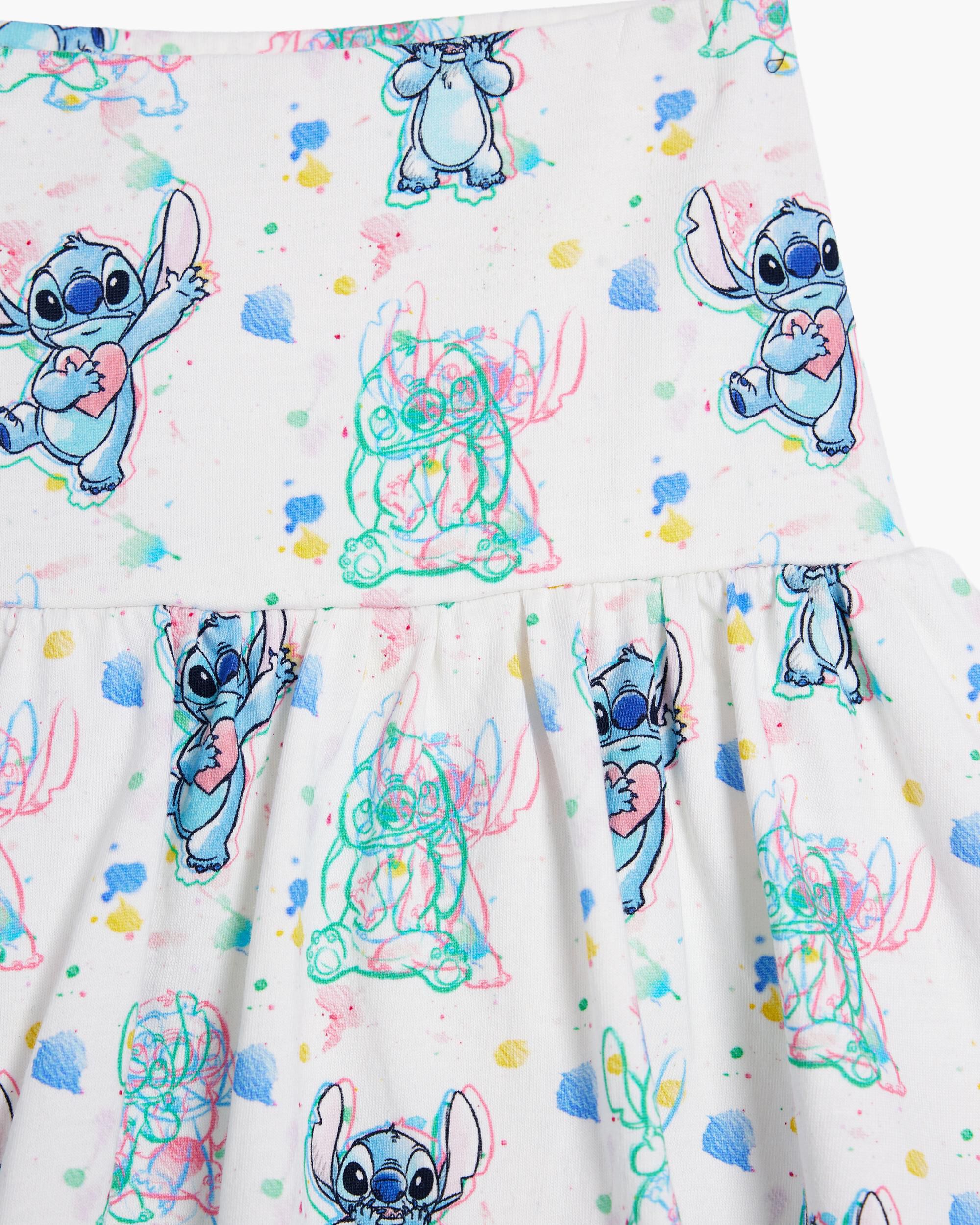 Falda de niña corta Stich™ Blanco Desigual · El Corte Inglés