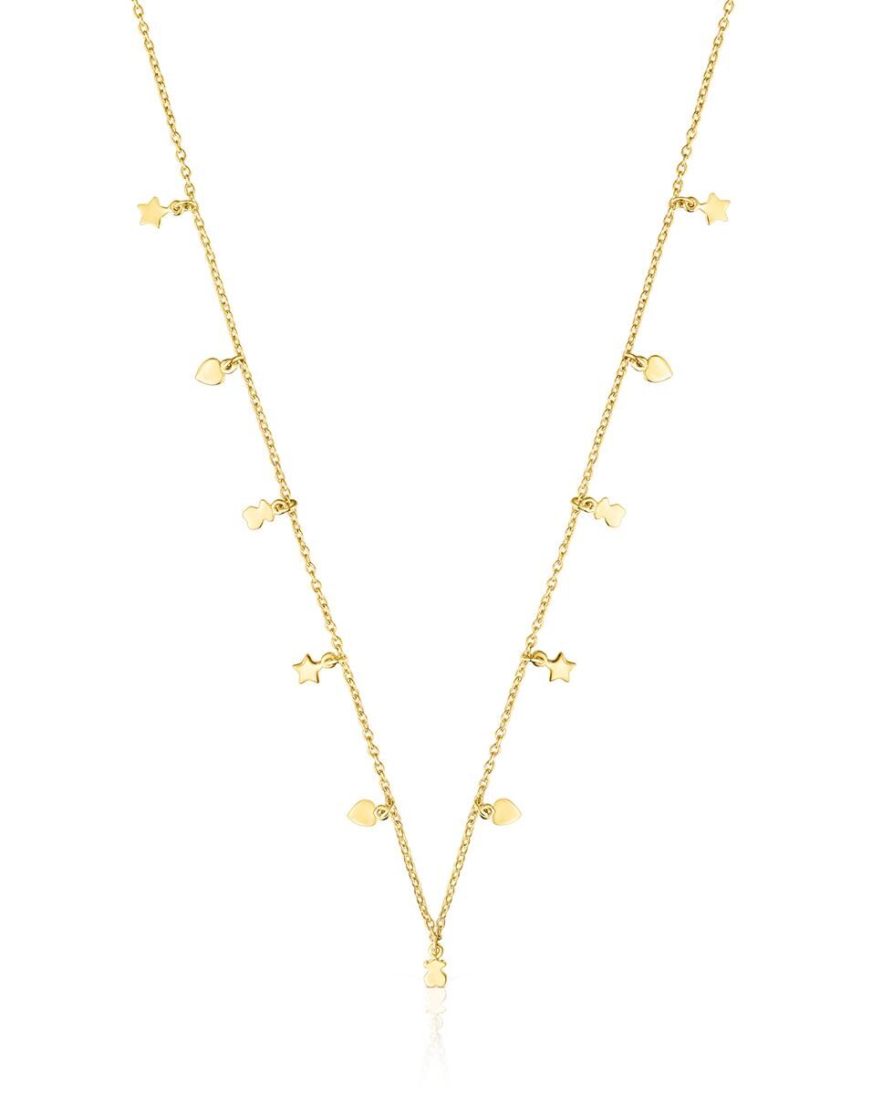 Collar Cool Joy bañado en oro de 18 kt sobre plata con once motivos ...