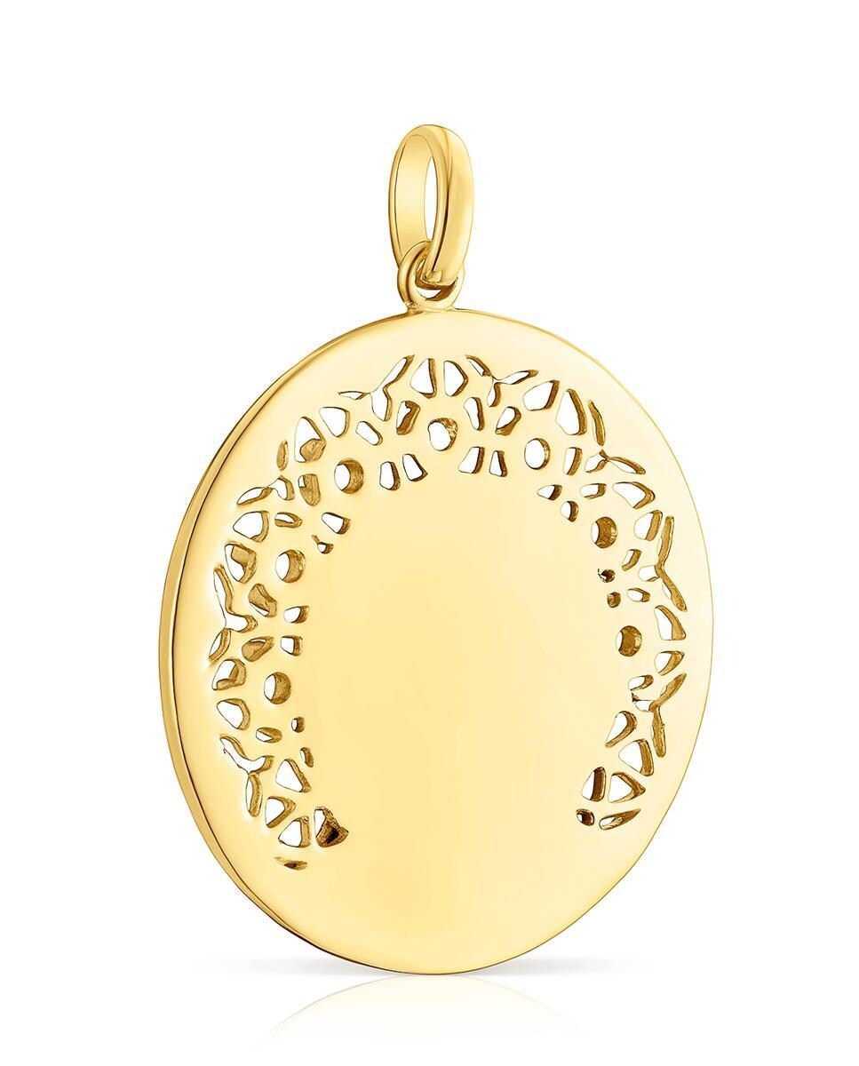 Medalla grande Tamara Falcó X Tous bañado en oro de 18 kt sobre plata y ...