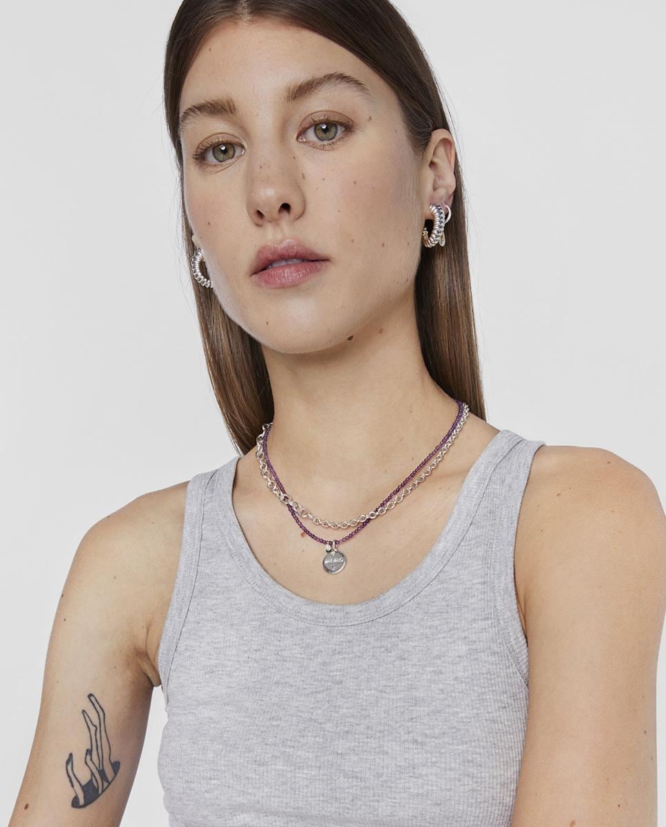 Colgante Mama medalla de plata y amatista · Tous · El Corte Inglés