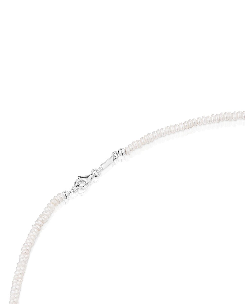 Collar Bold Motif corto con perlas y motivos de plata · Tous · El Corte ...