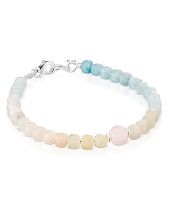 Pulsera Basic Colors con cuarzo rosa y berilos · Tous · El Corte Inglés
