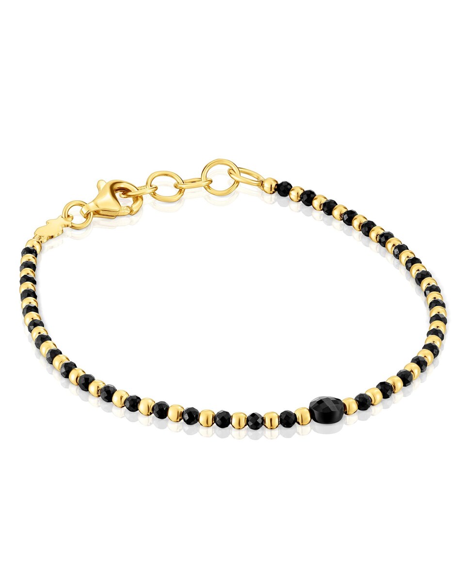 Pulsera Basic Colors bañada en oro 18 kt sobre plata y espinela · Tous ...