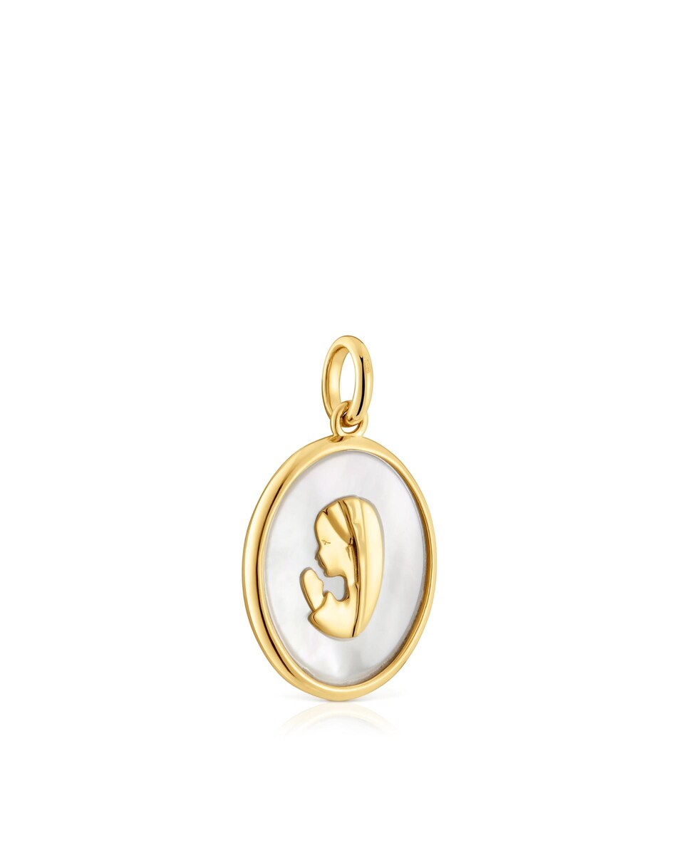 Colgante Devoción medalla virgen de oro y nácar · Tous · El Corte Inglés