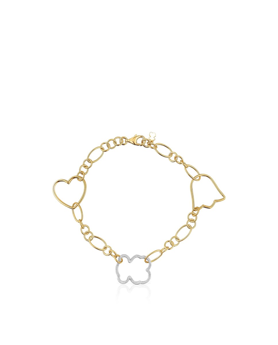 Pulsera New Silueta de cadena bicolor · Tous · El Corte Inglés