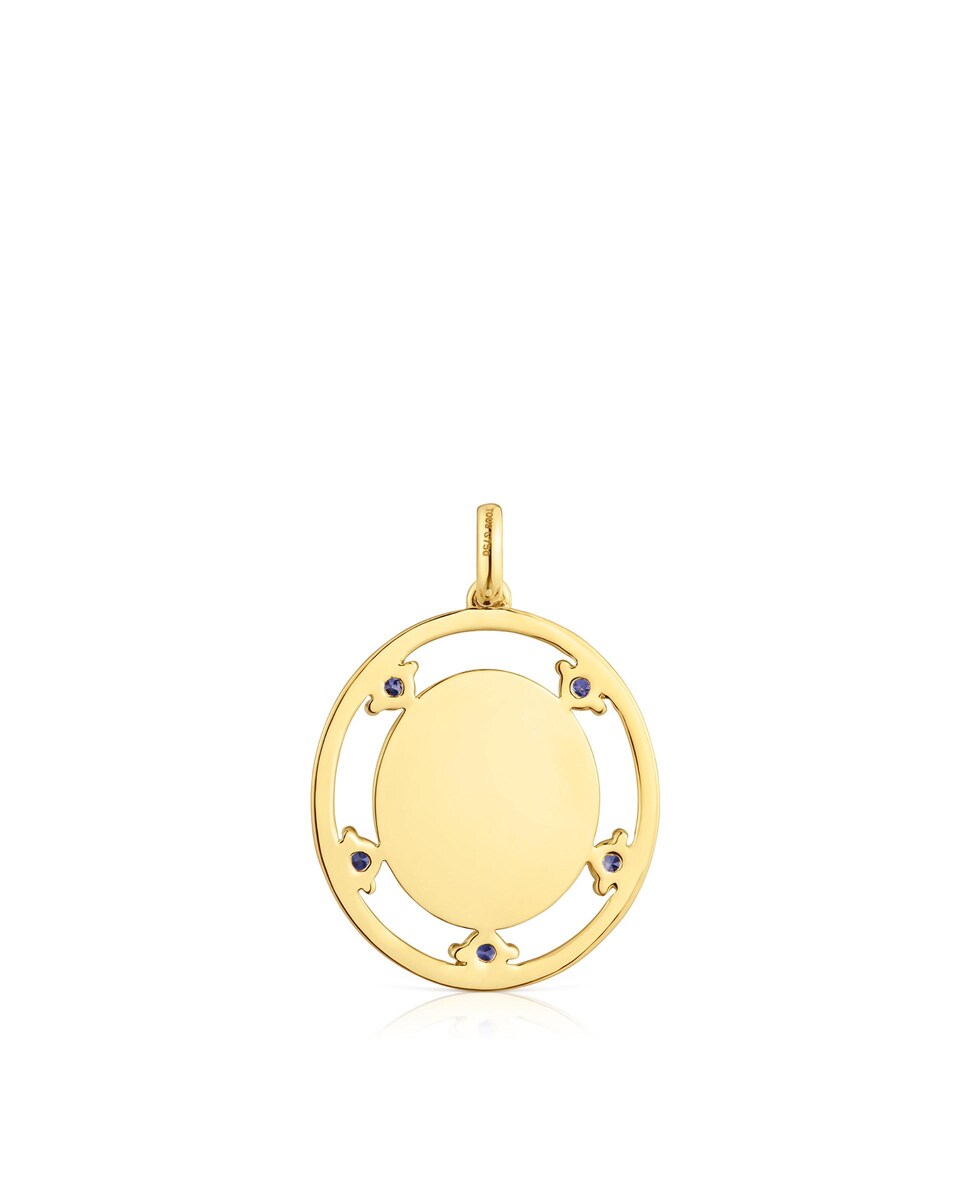 Colgante Basics medalla de oro y iolitas · Tous · El Corte Inglés