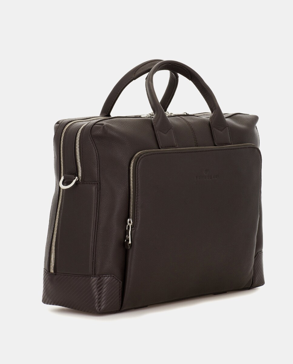 Portadocumentos de hombre de piel con dos compartimentos en color ...