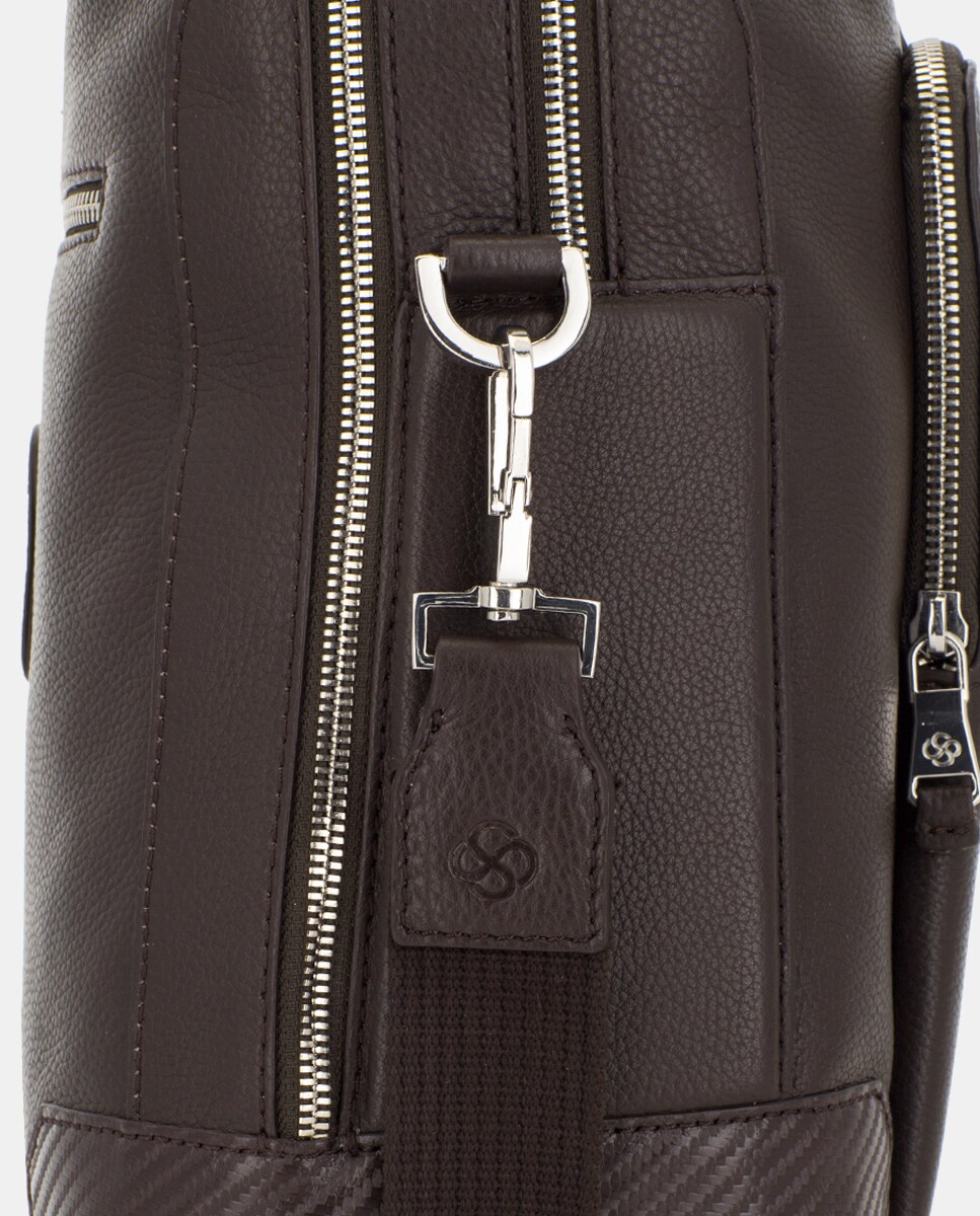 Portadocumentos de hombre de piel con dos compartimentos en color ...