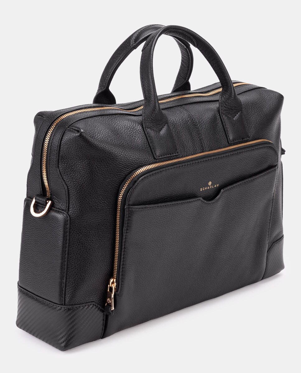 Portadocumentos de piel de mujer en color negro · Scharlau · El Corte ...