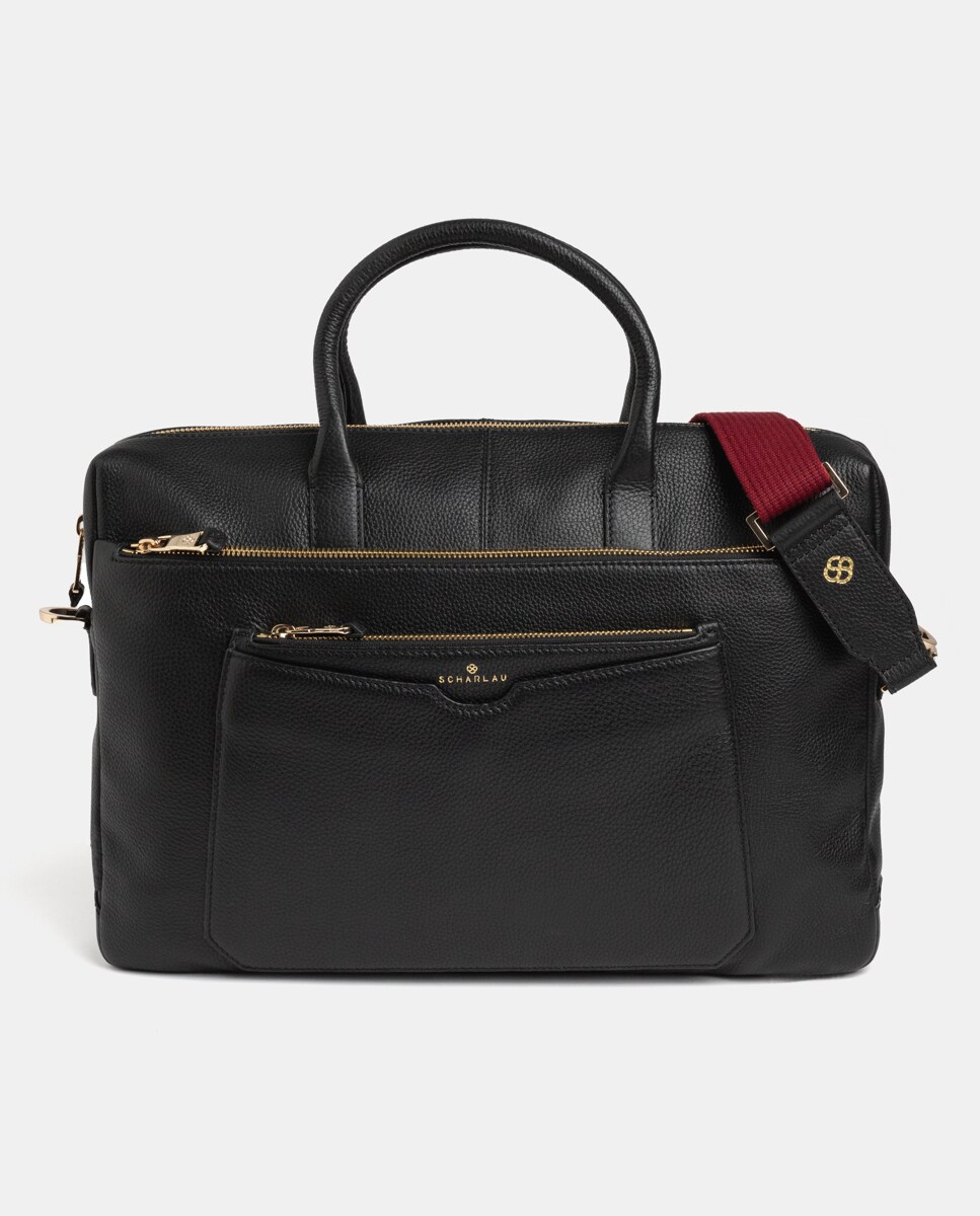 Portadocumentos unisex de piel en color negro · Scharlau · El Corte Inglés