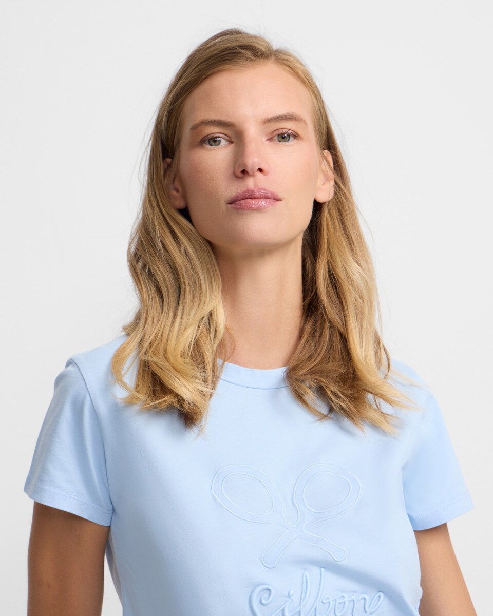 Camiseta de mujer clásica con logo en 3D · Silbon · El Corte Inglés