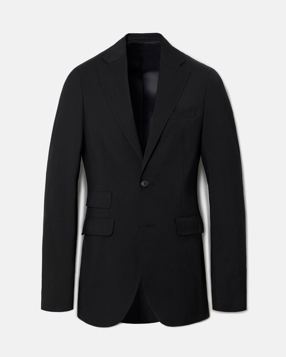 Americana de traje de hombre slim lisa en color negro · Silbon · El ...