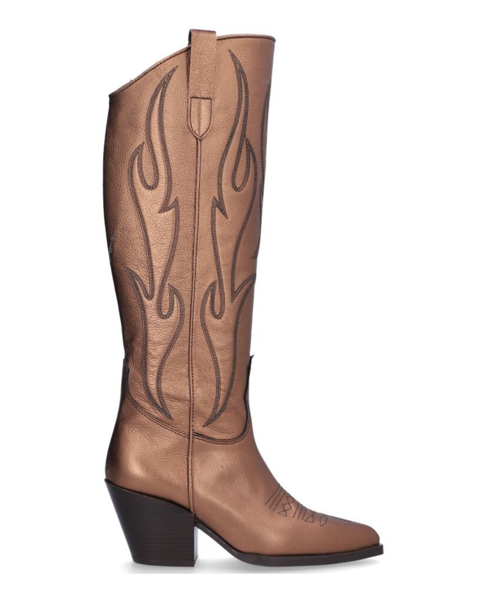 Botas de mujer de piel gibson con suela antideslizante y cierre ...