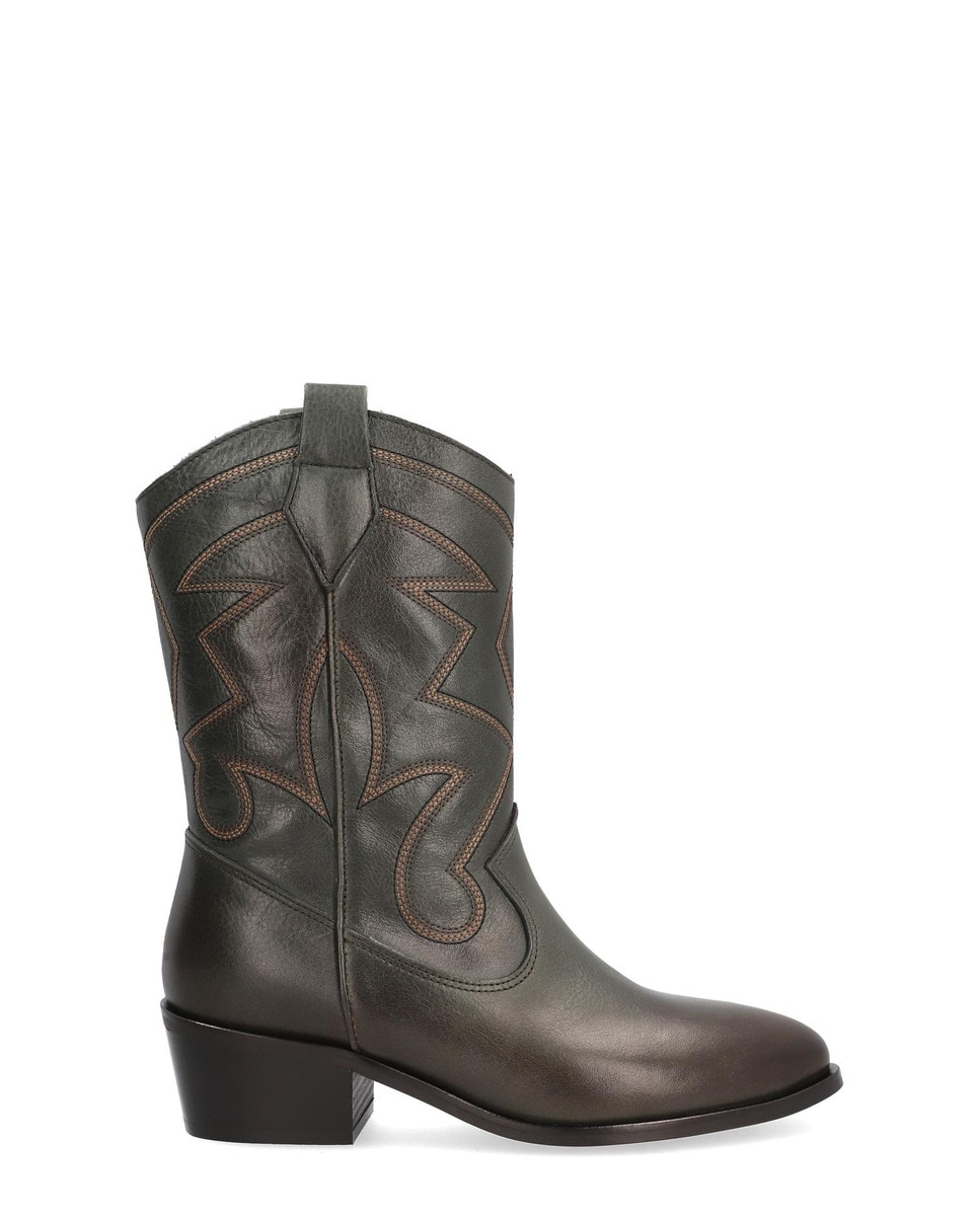 Botas de mujer de piel saratoga con suela antideslizante, sin cierre ...