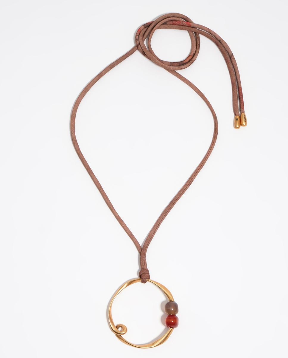 Collar aro irregular y piedras Naranja Bimba y Lola · El Corte Inglés