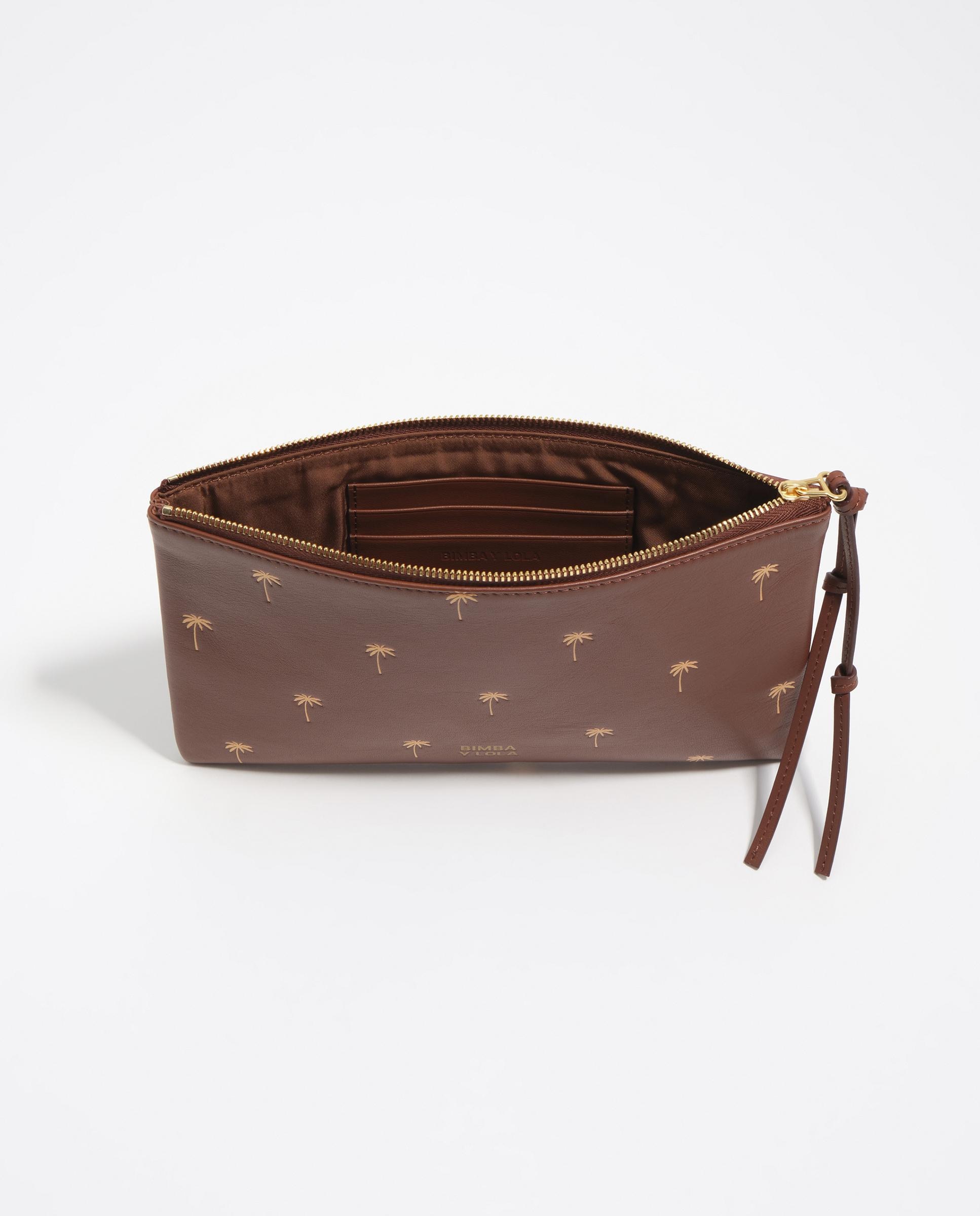 Estuche de mujer grande piel palms Marrón Bimba y Lola · El Corte Inglés