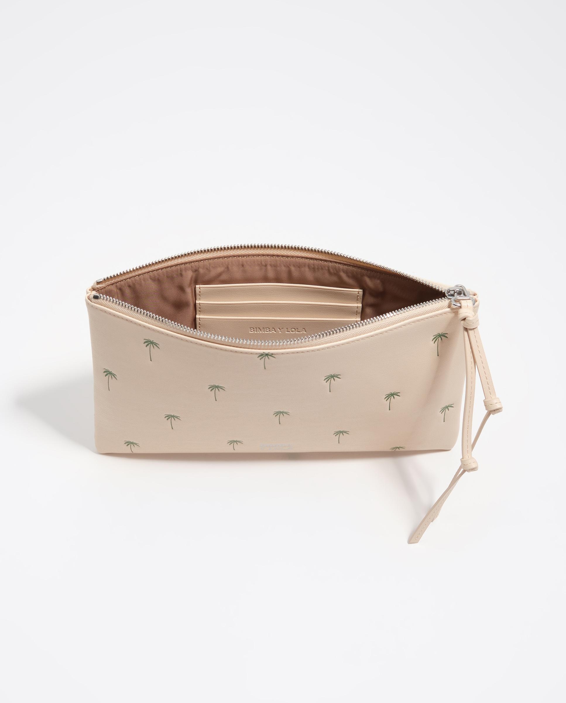 Estuche de mujer grande piel palms Beige Bimba y Lola · El Corte Inglés