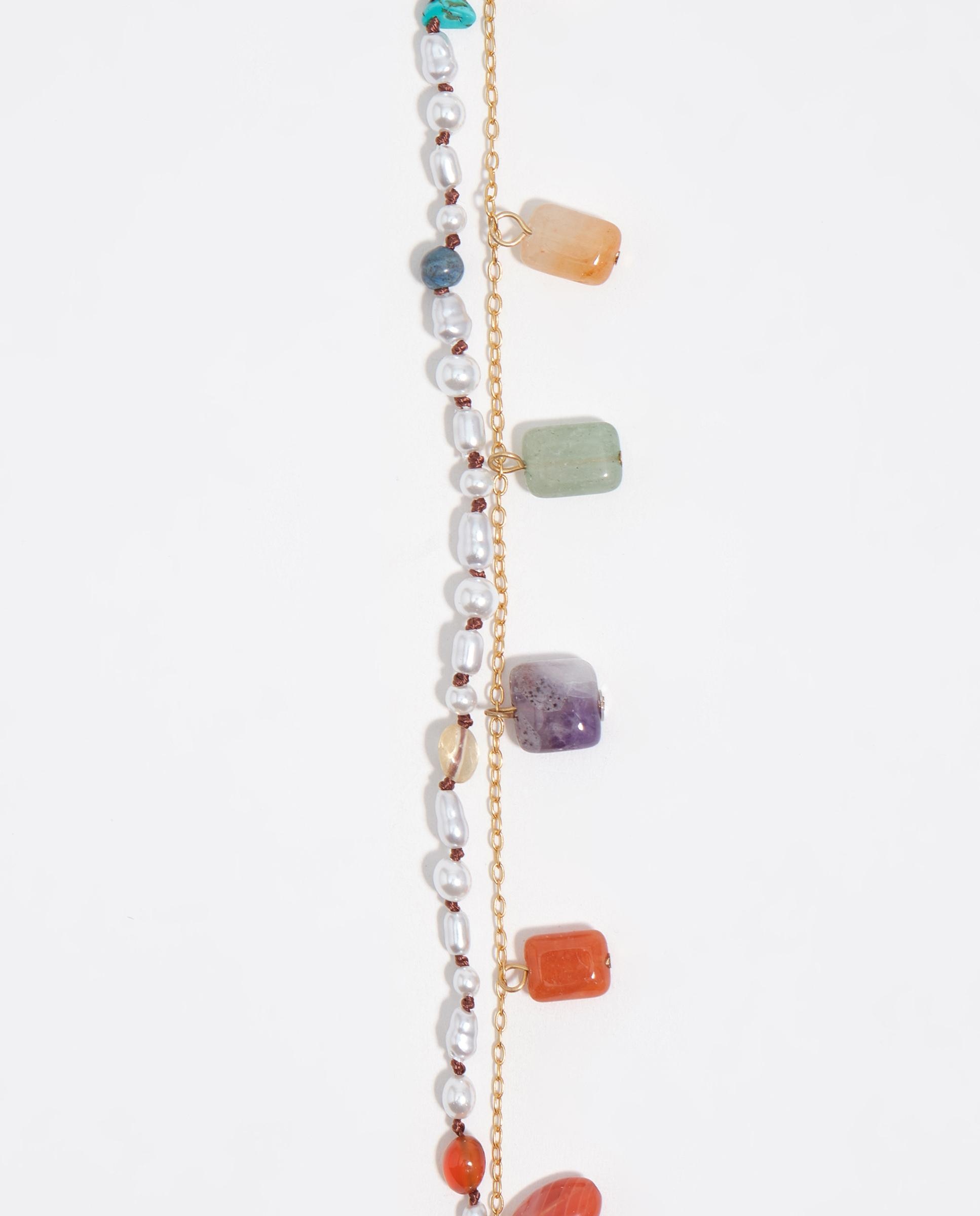 Pulsera doble perlas y piedras Oro Bimba y Lola · El Corte Inglés