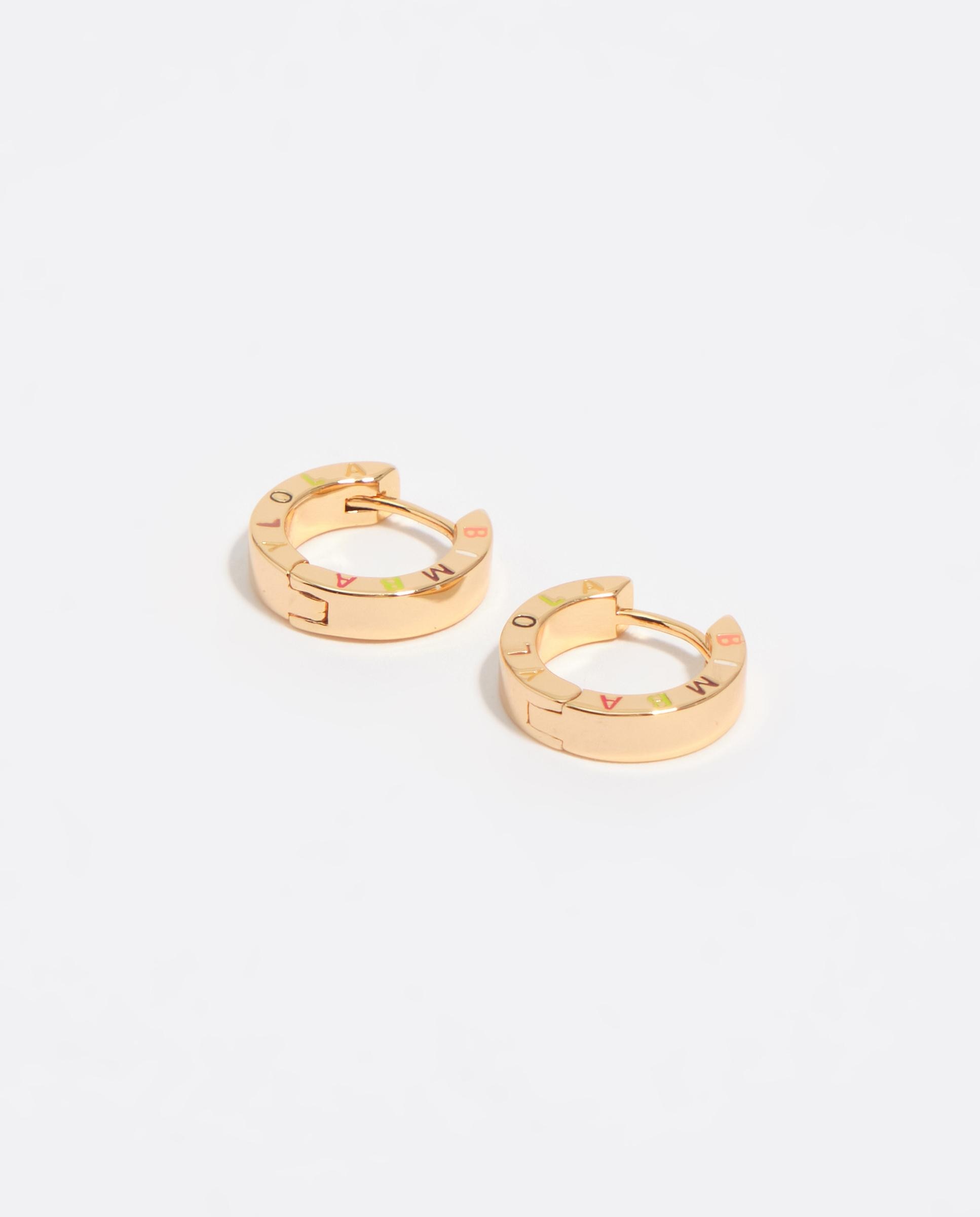 Pendientes aro logo Dorado Bimba y Lola · El Corte Inglés