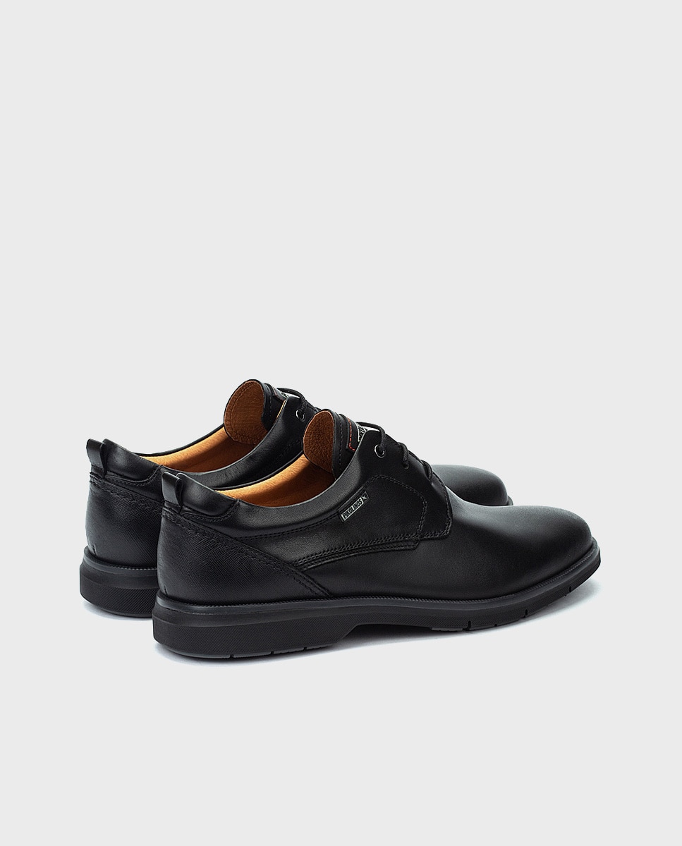 Zapatos de cordones de hombre de piel con suela extraligera y plantilla ...