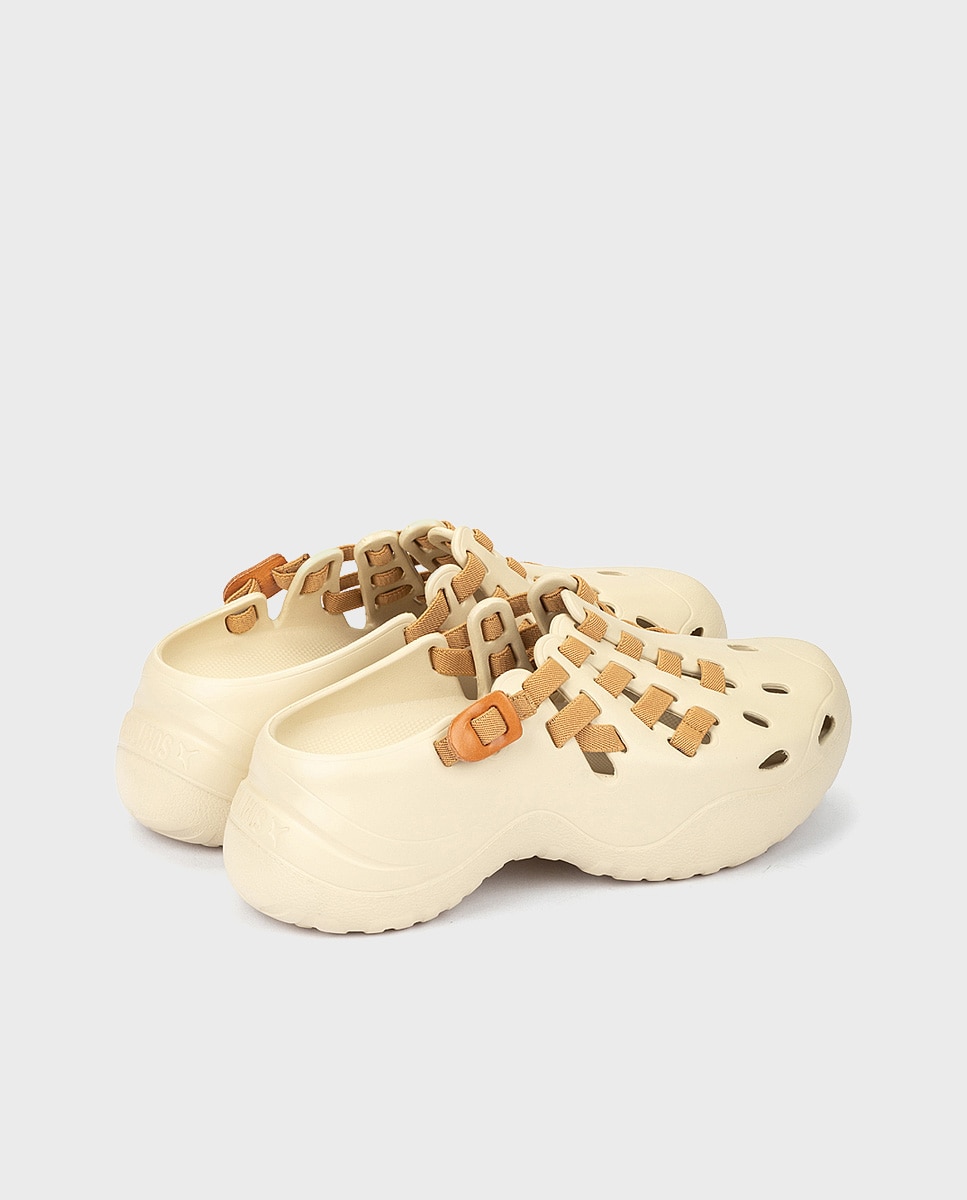 Zuecos de mujer con plantilla acolchada Crema Pikolinos · El Corte Inglés