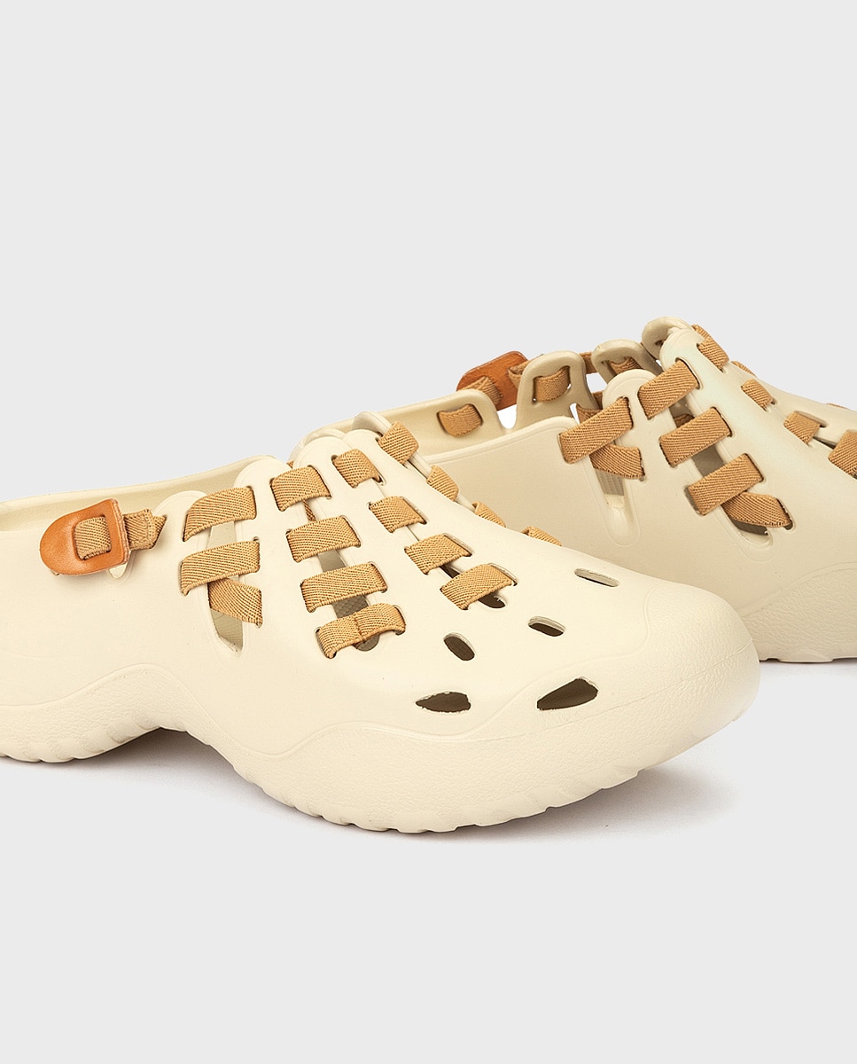 Zuecos de mujer con plantilla acolchada Crema Pikolinos · El Corte Inglés