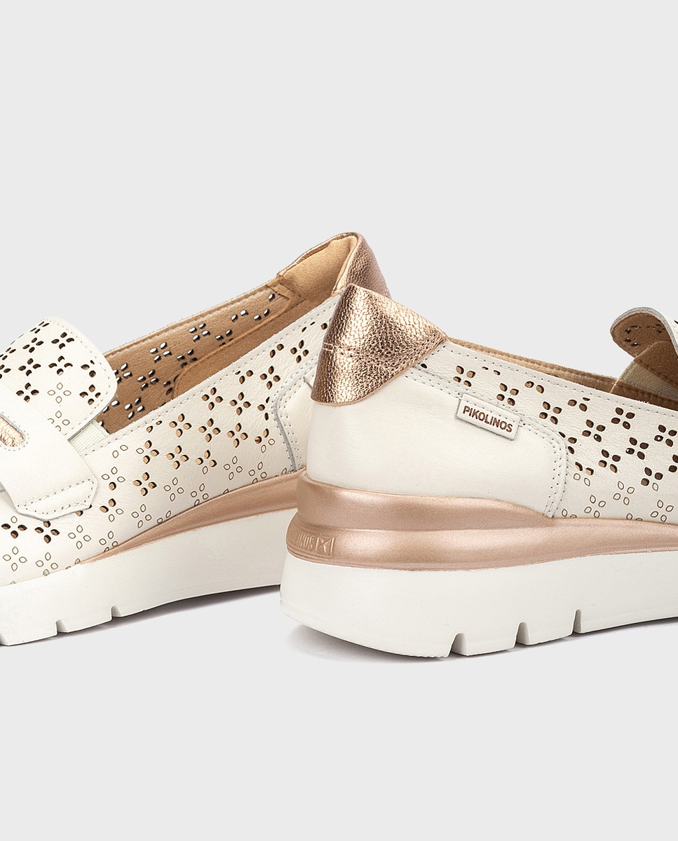 Zapatillas de mujer de piel con plantilla Memory Foam y suela ...