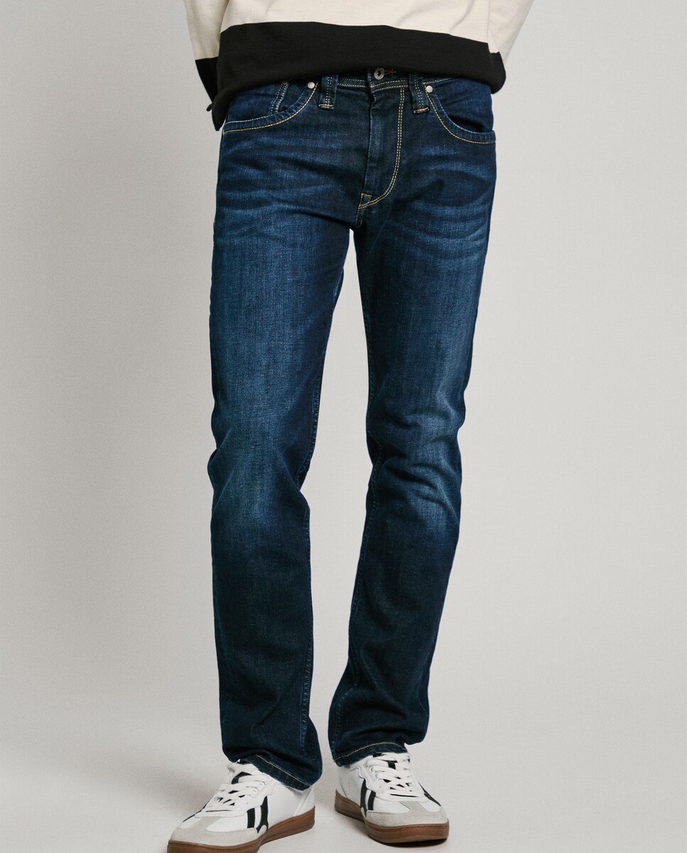 Vaquero de hombre Cash fit regular con efecto desgastado · Pepe Jeans ...