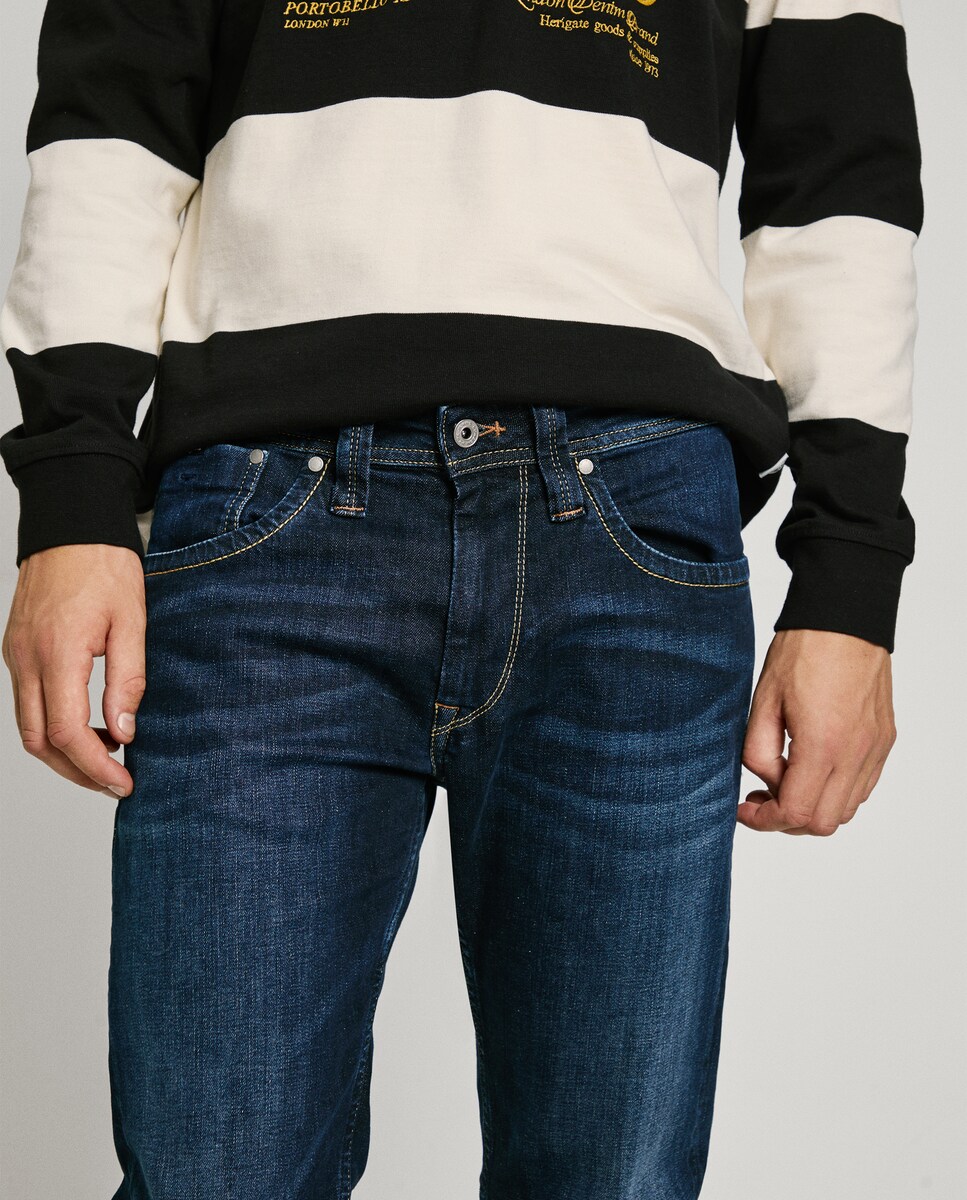 Vaquero de hombre Cash fit regular con efecto desgastado · Pepe Jeans ...