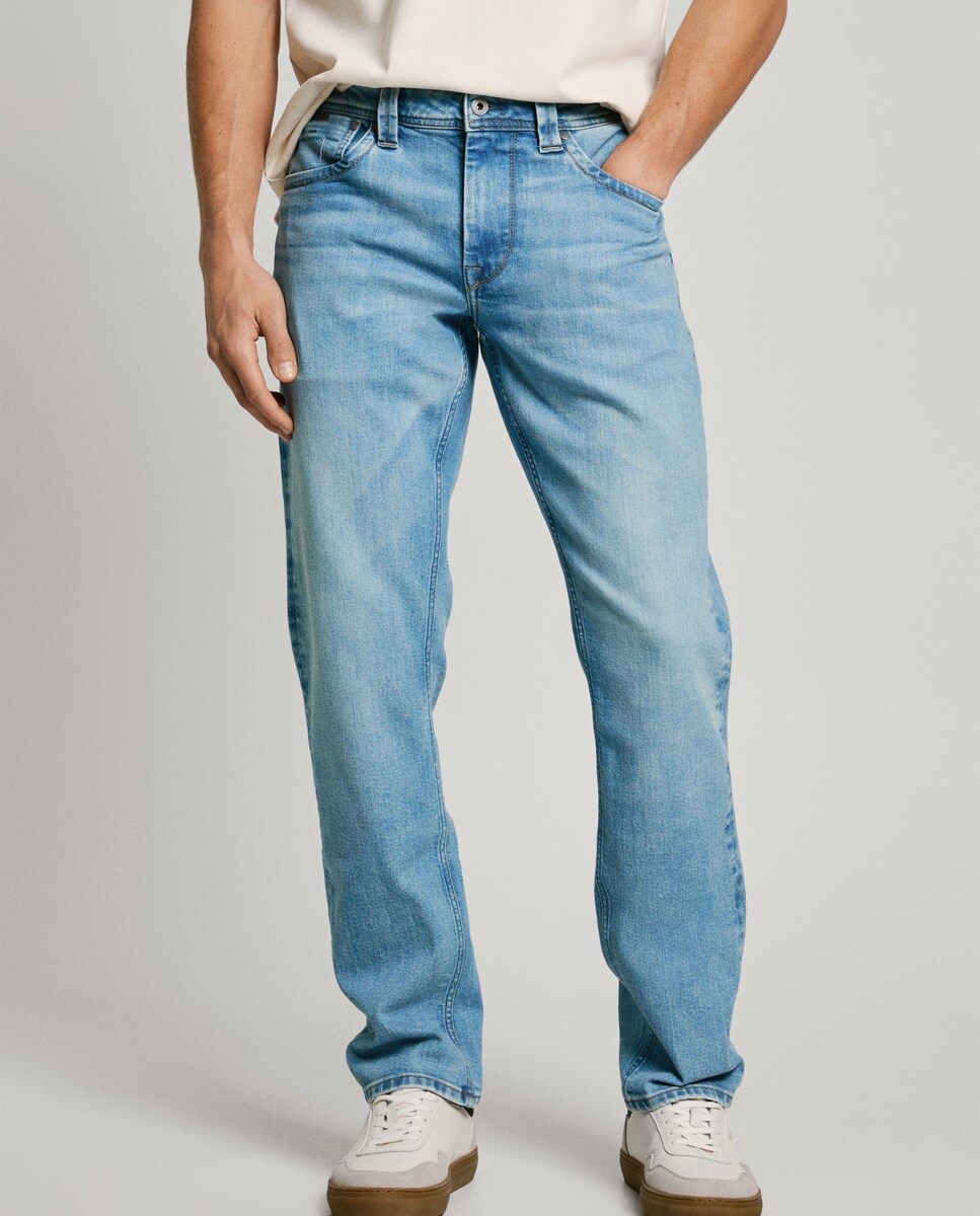 Vaquero de hombre Cash fit regular con efecto desgastado · Pepe Jeans ...