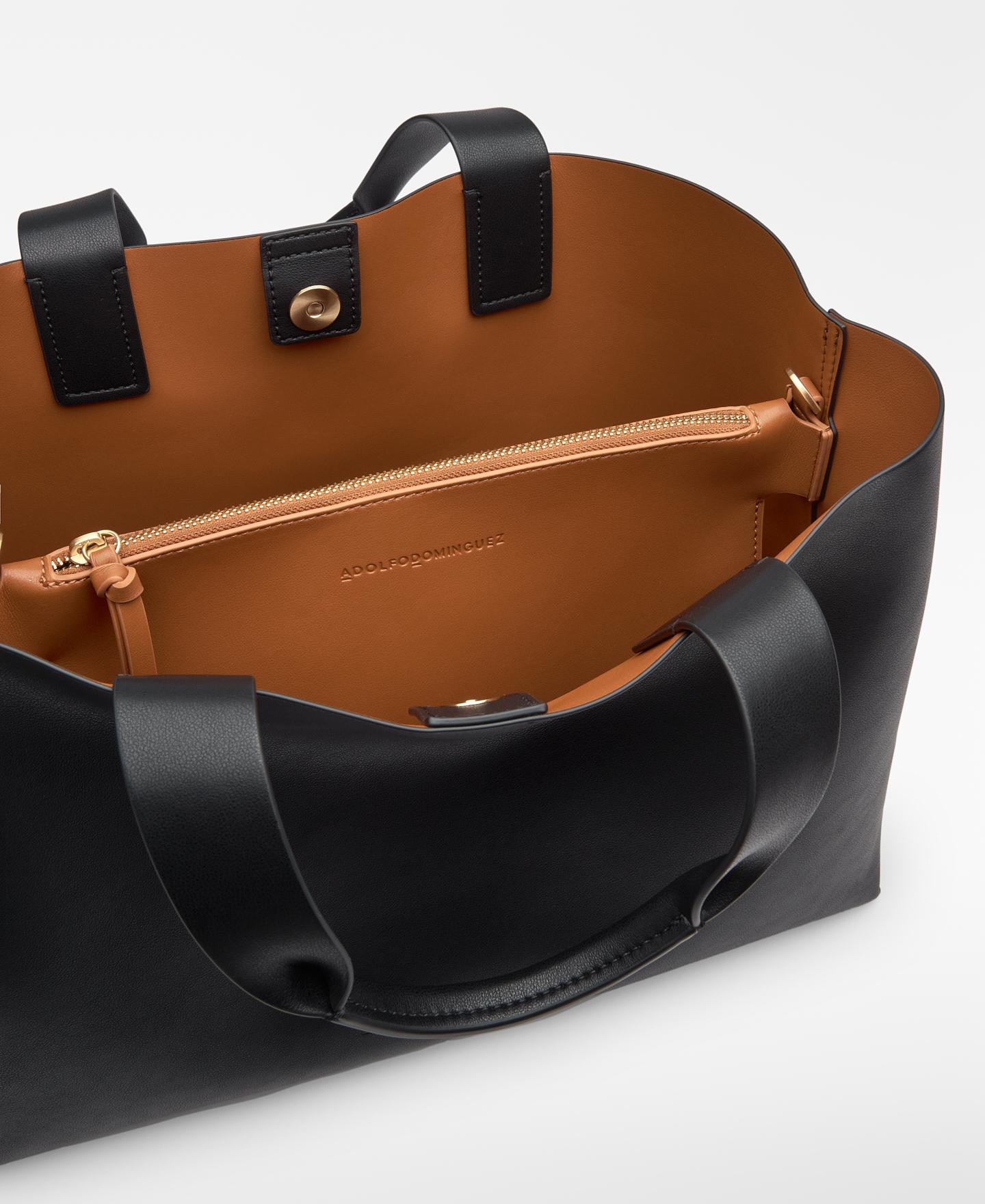 Bolso de mano de mujer Mica convertible a bandolera Negro Adolfo ...