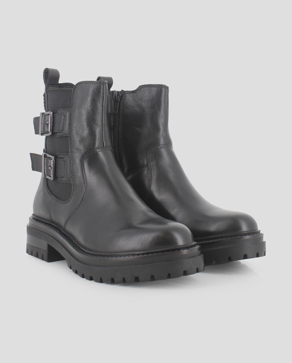 Botines de mujer de piel con detalle de dos hebillas · Blogger · El ...