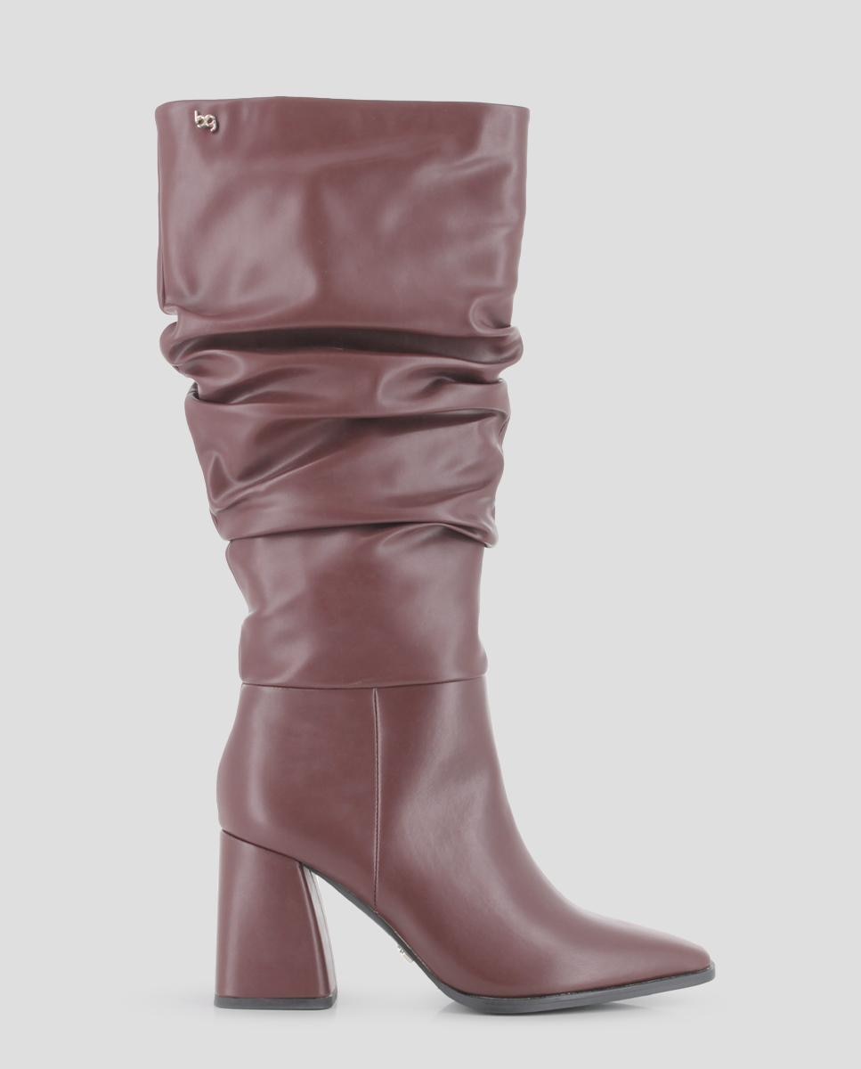 Botas de mujer de caña alta con efecto corrugado Blogger · El Corte Inglés