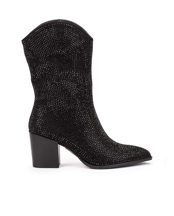 Botas de mujer estilo cowboy con brillos · Pedro Miralles · El Corte Inglés