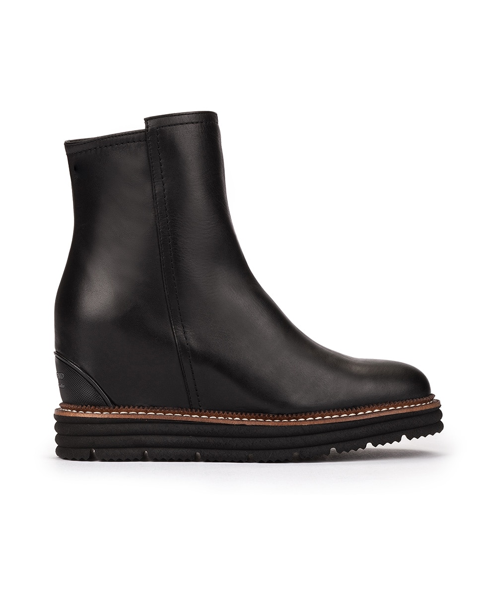 Botines de mujer con plataforma y cuña interior Marrón claro Weekend by ...