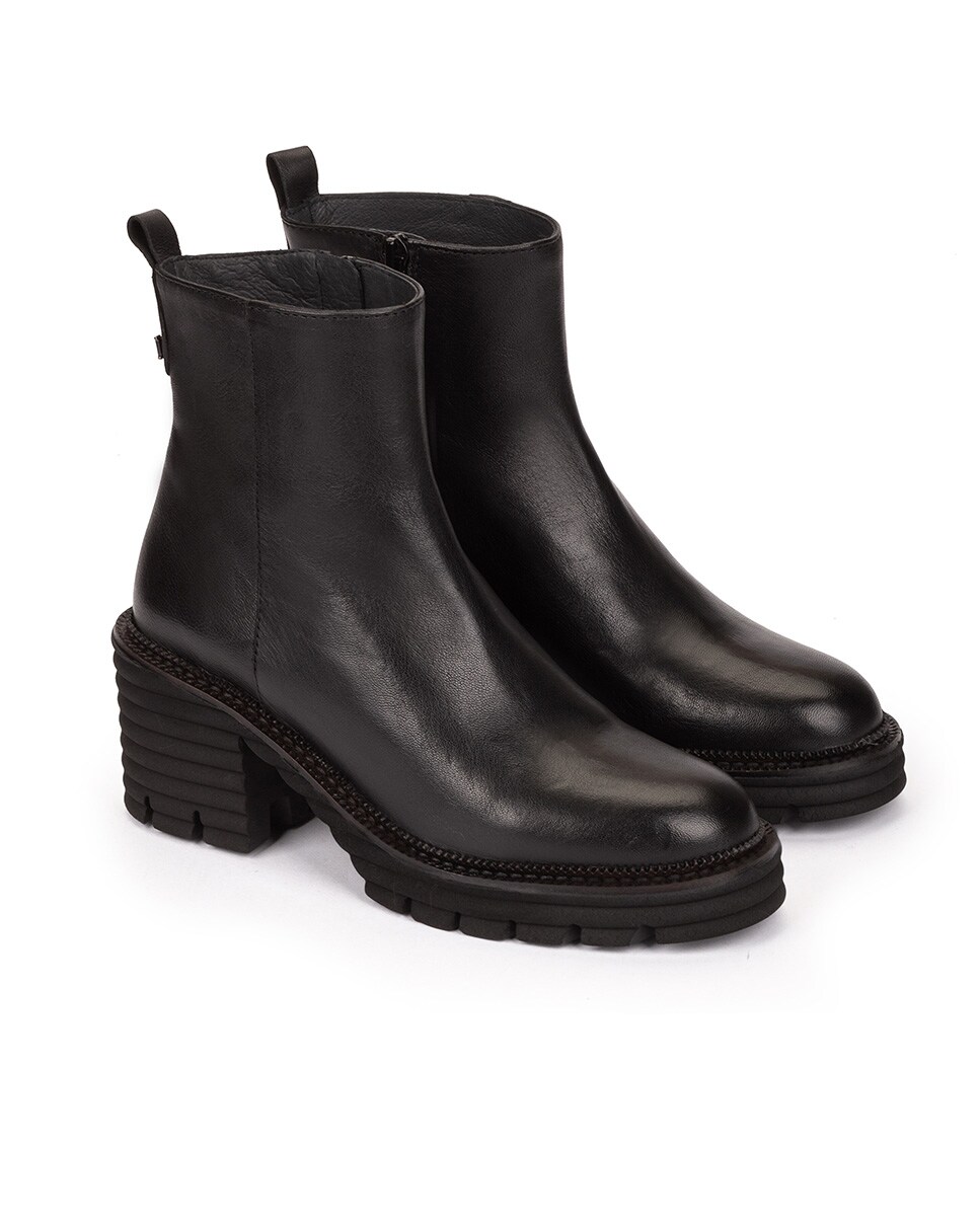 Botines de mujer de piel con tacón · Pedro Miralles · El Corte Inglés