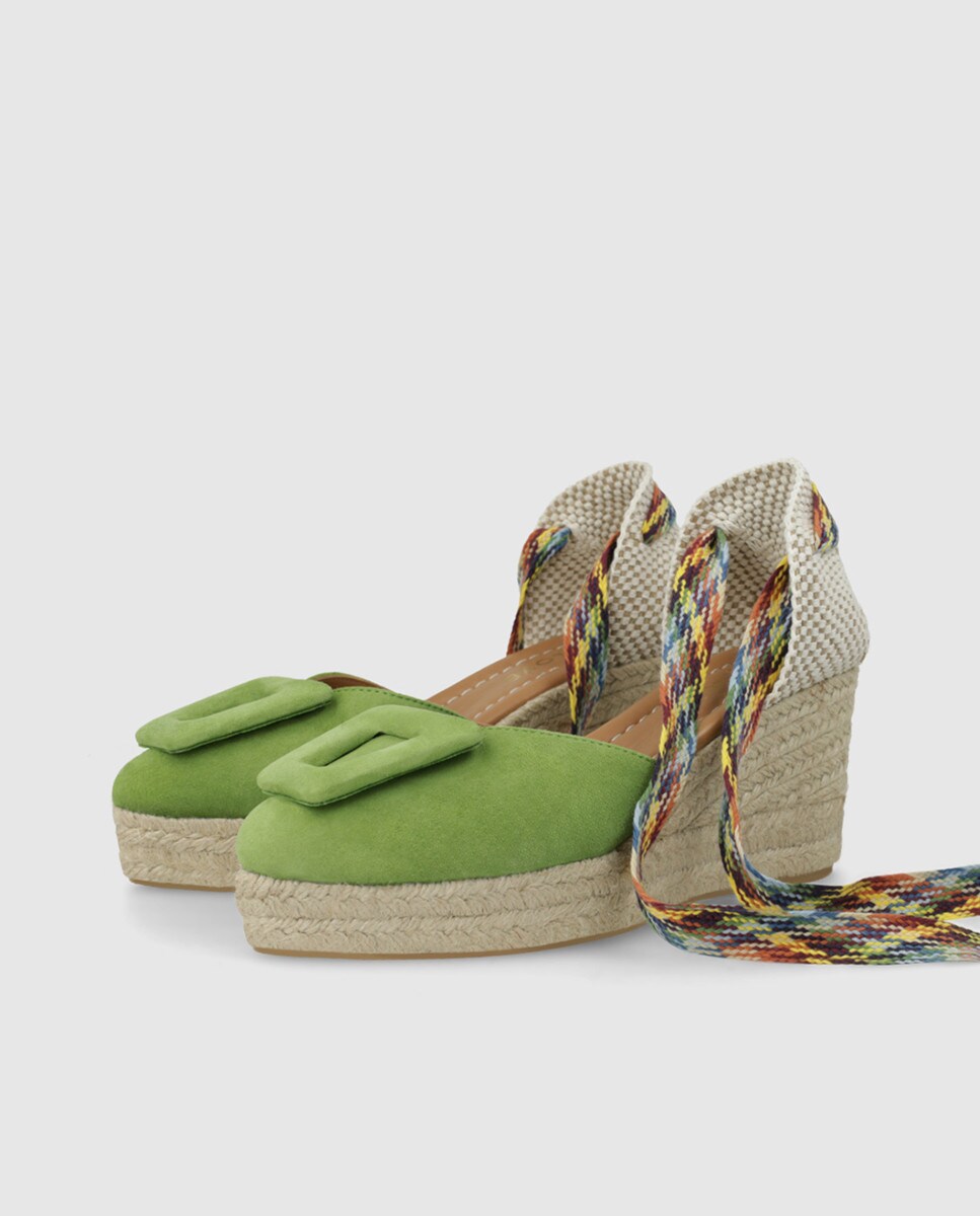 Alpargatas de cuña de mujer en ante y yute · Lodi · El Corte Inglés