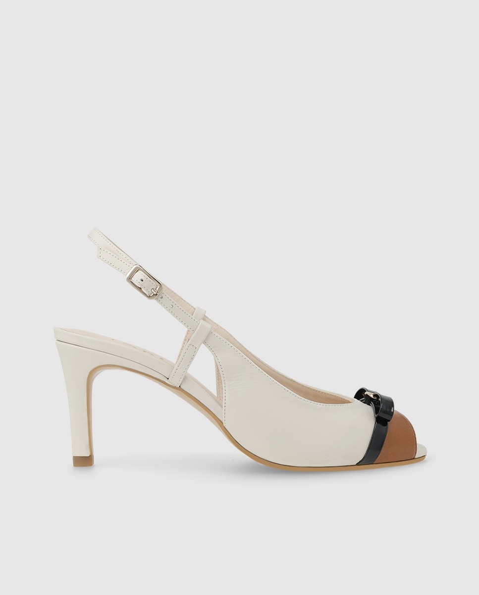 Sandalias de mujer en piel con lazo Beige Lodi · El Corte Inglés