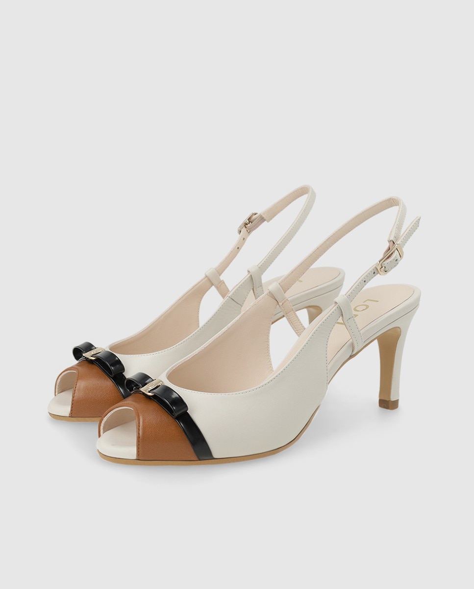 Sandalias de mujer en piel con lazo Beige Lodi · El Corte Inglés