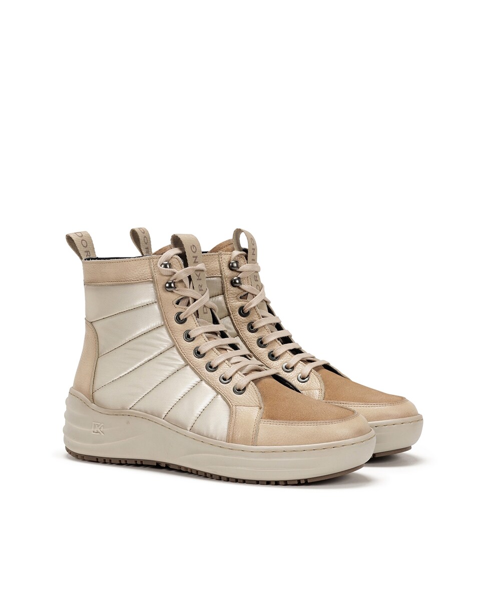 Botines de mujer en piel color natural · Dorking · El Corte Inglés