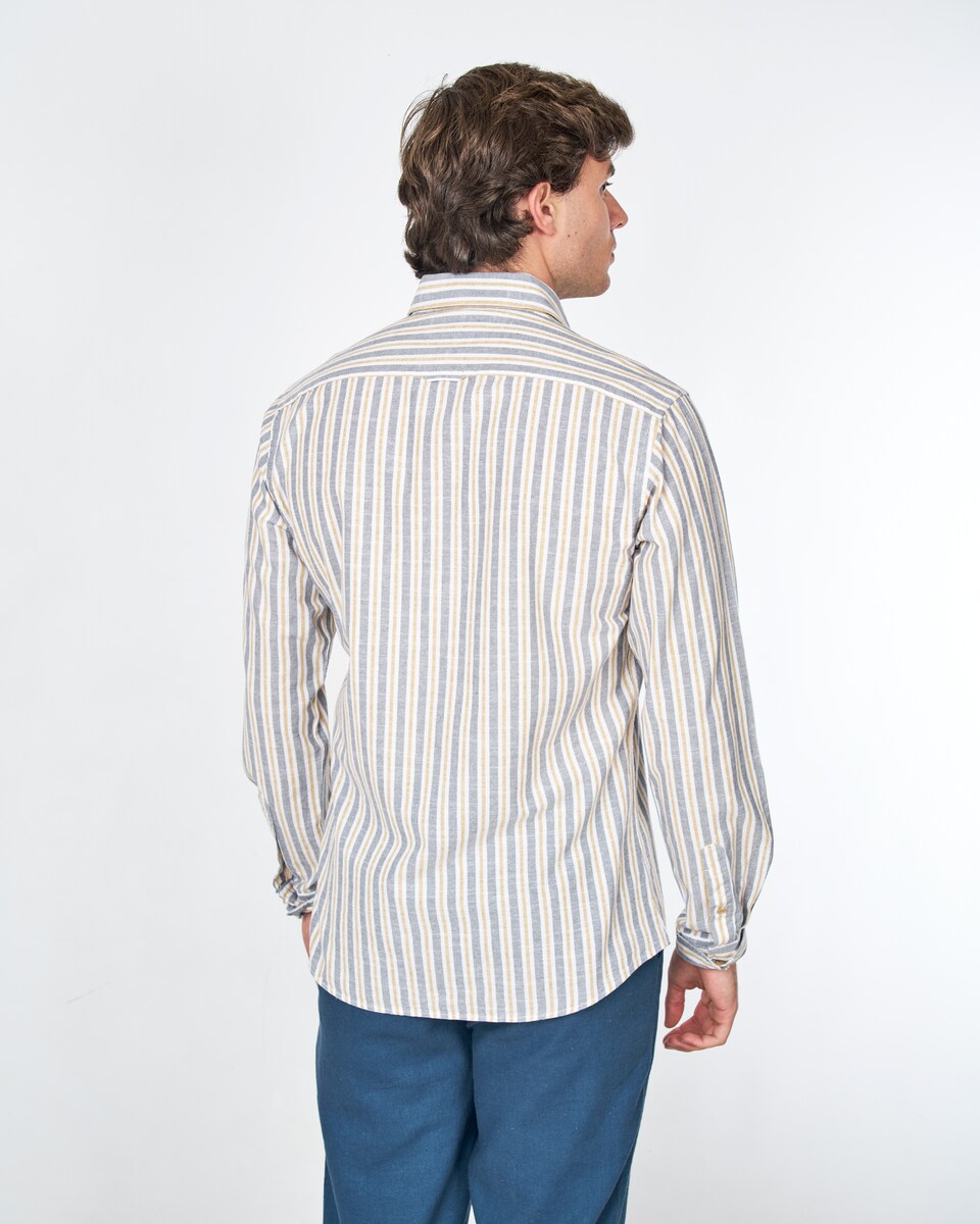 Camisa rústico de hombre regular rayas · Spagnolo · El Corte Inglés