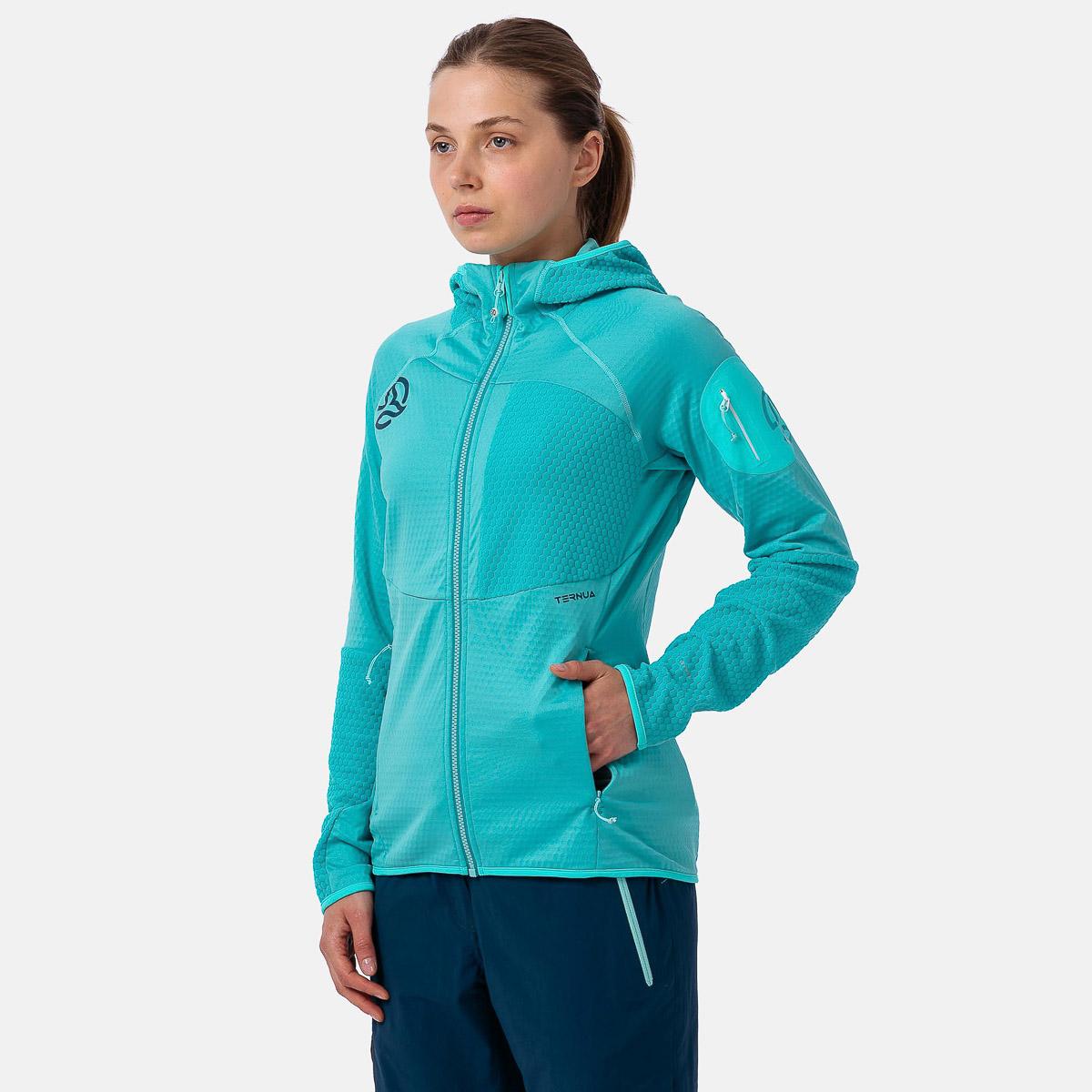 Sudadera de mujer Ragger hood jkt w Ternua Azul claro · El Corte Inglés