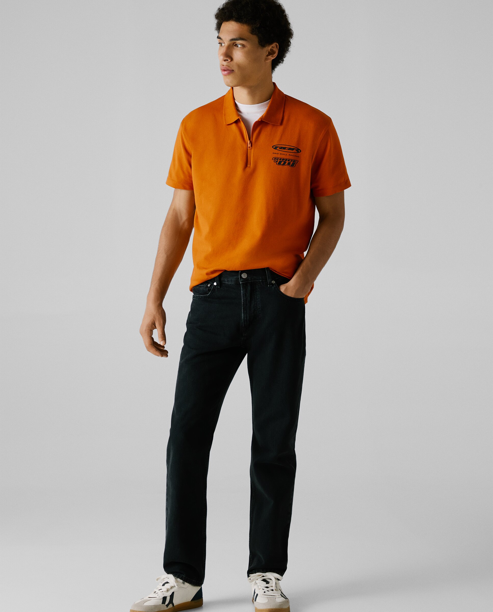 Vaquero de hombre Red Bull Racing fit recto con logo bordado · Pepe ...