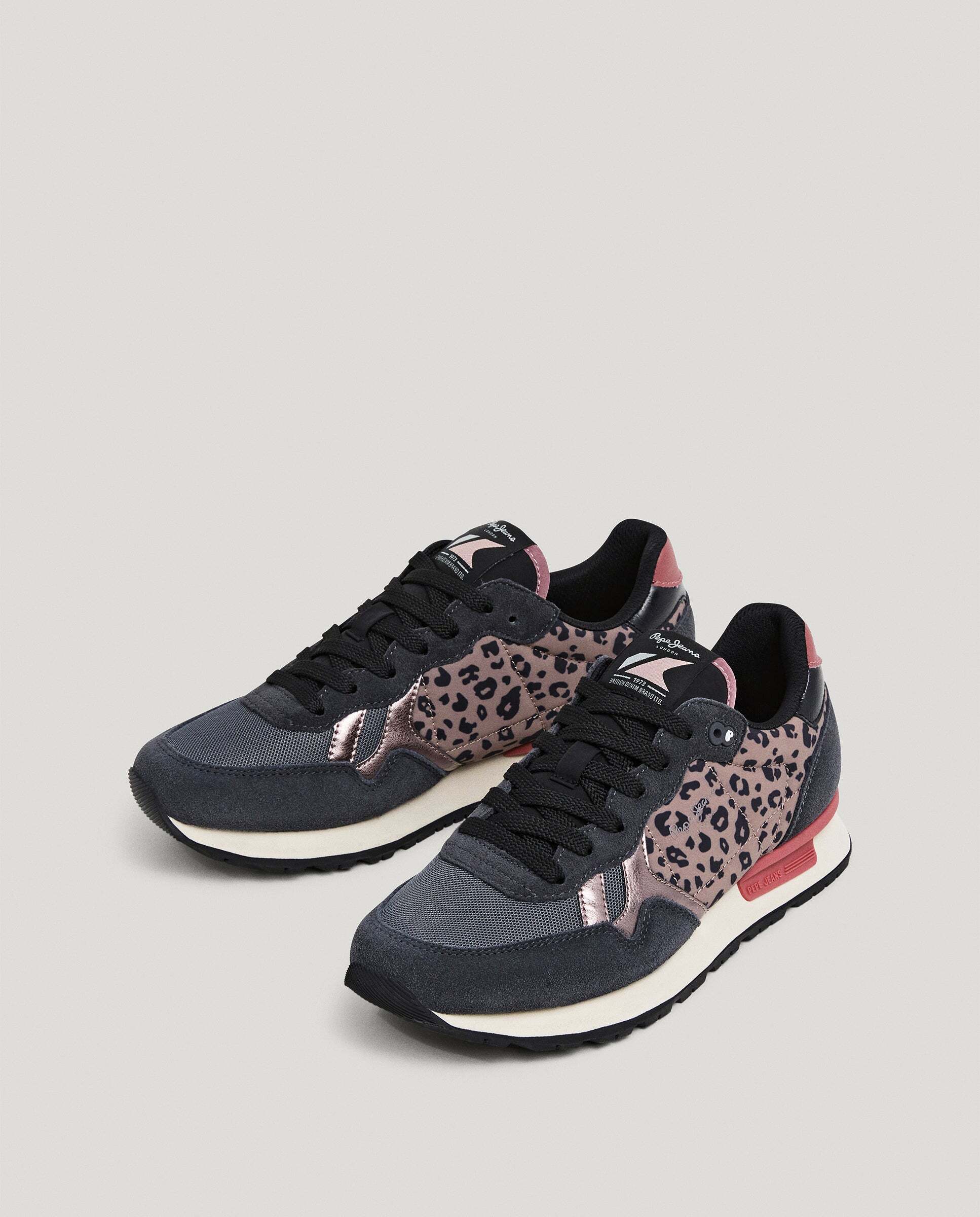 Zapatillas running animal print - brit Negro Pepe Jeans · El Corte Inglés