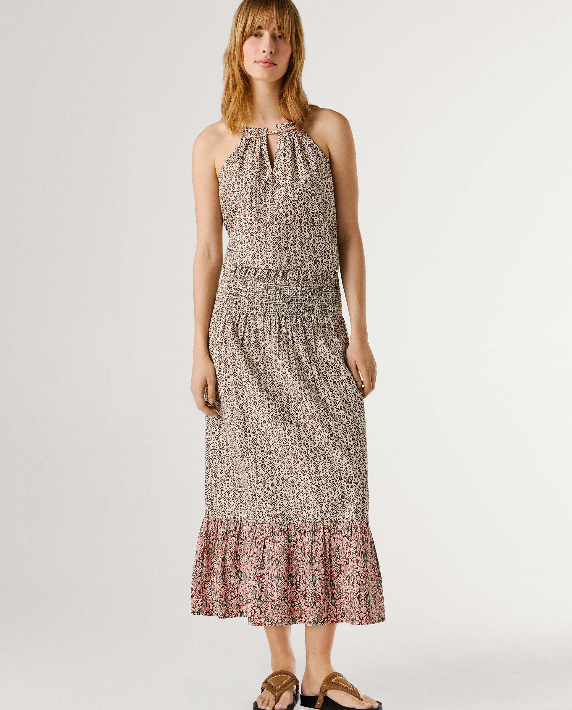 Falda midi de mujer estampada · Pepe Jeans · El Corte Inglés